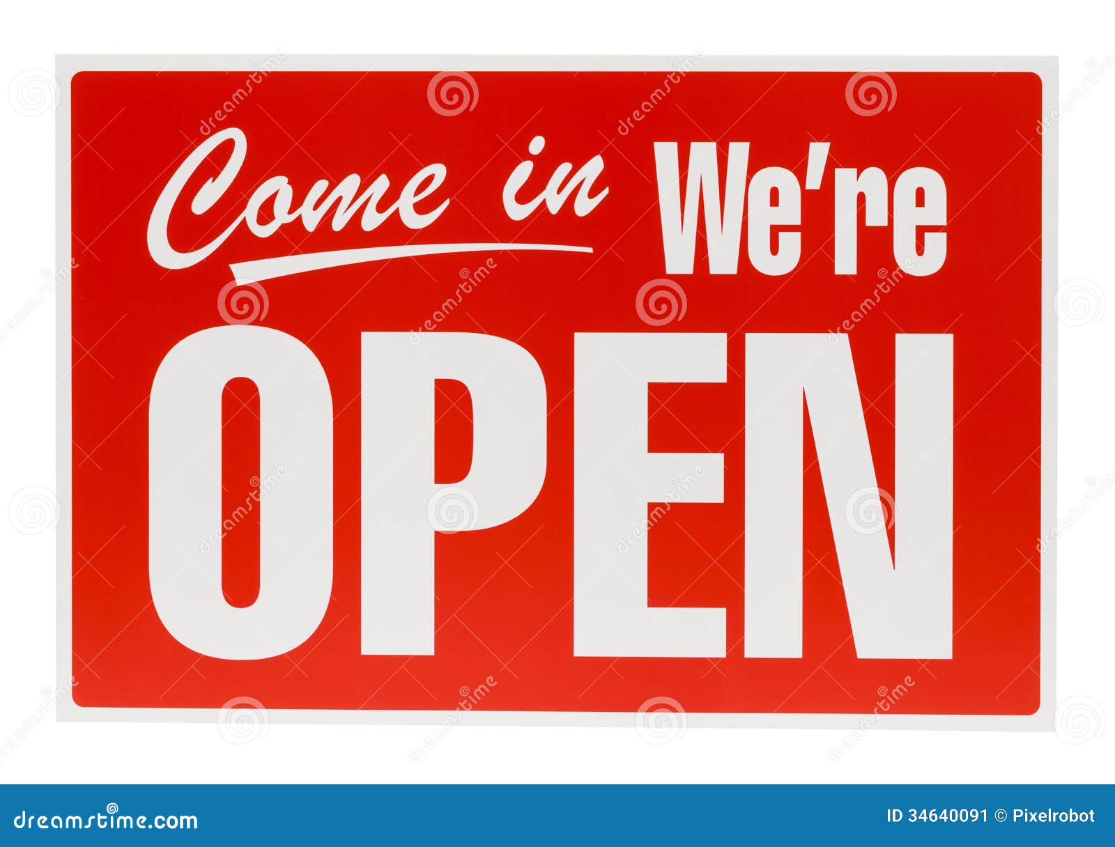 Open Sign Banner Welcome Notice Concept Royalty-Free Stock Photo ...