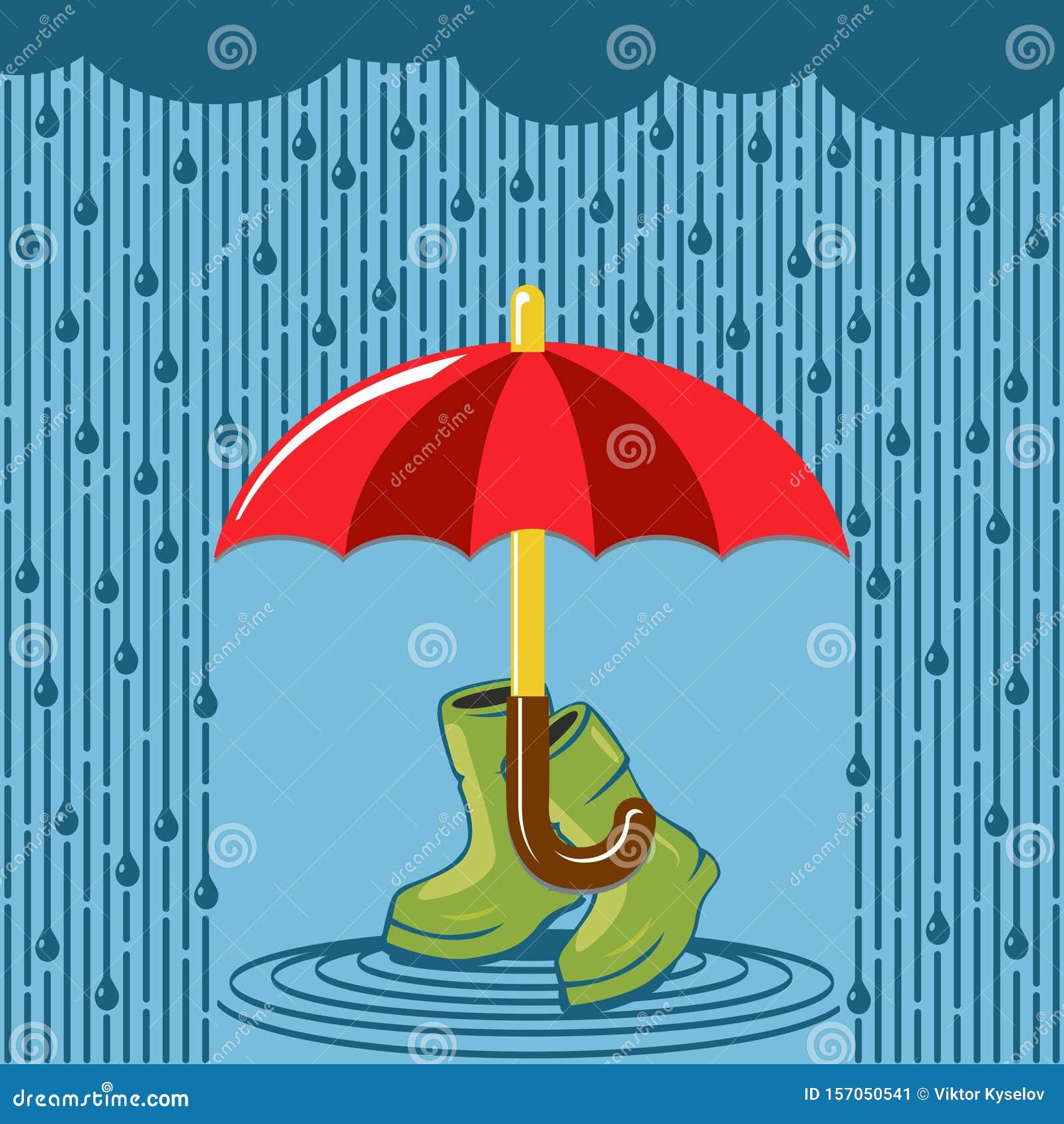 Open Umbrella - Linear Vector Illustration For Coloring. Umbrella Side ... Open Umbrella - Linear Vector Illustration For Coloring. Umbrella Side ...