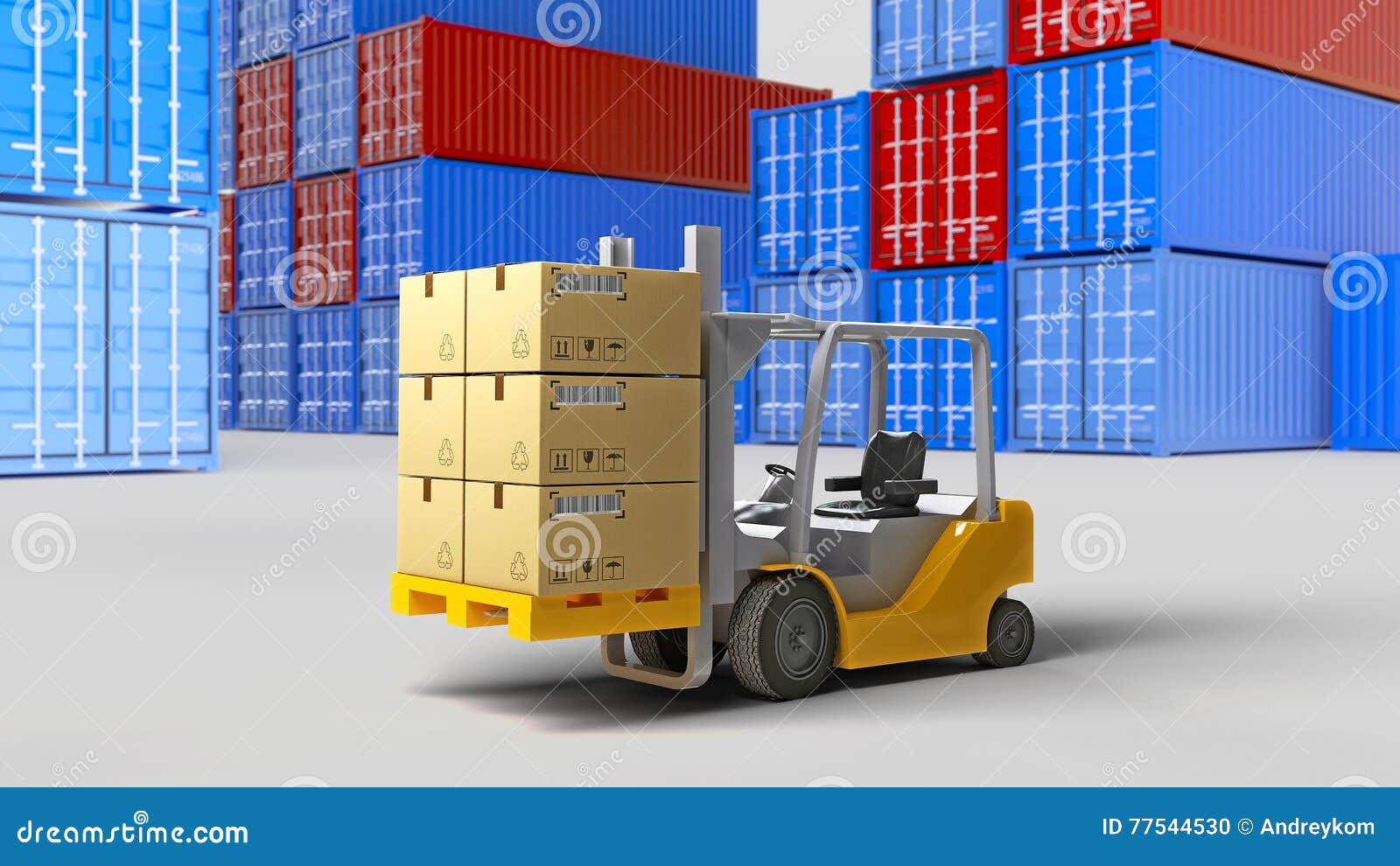 Red Opened Container And Carton Boxes Royalty-Free Stock Photo ...