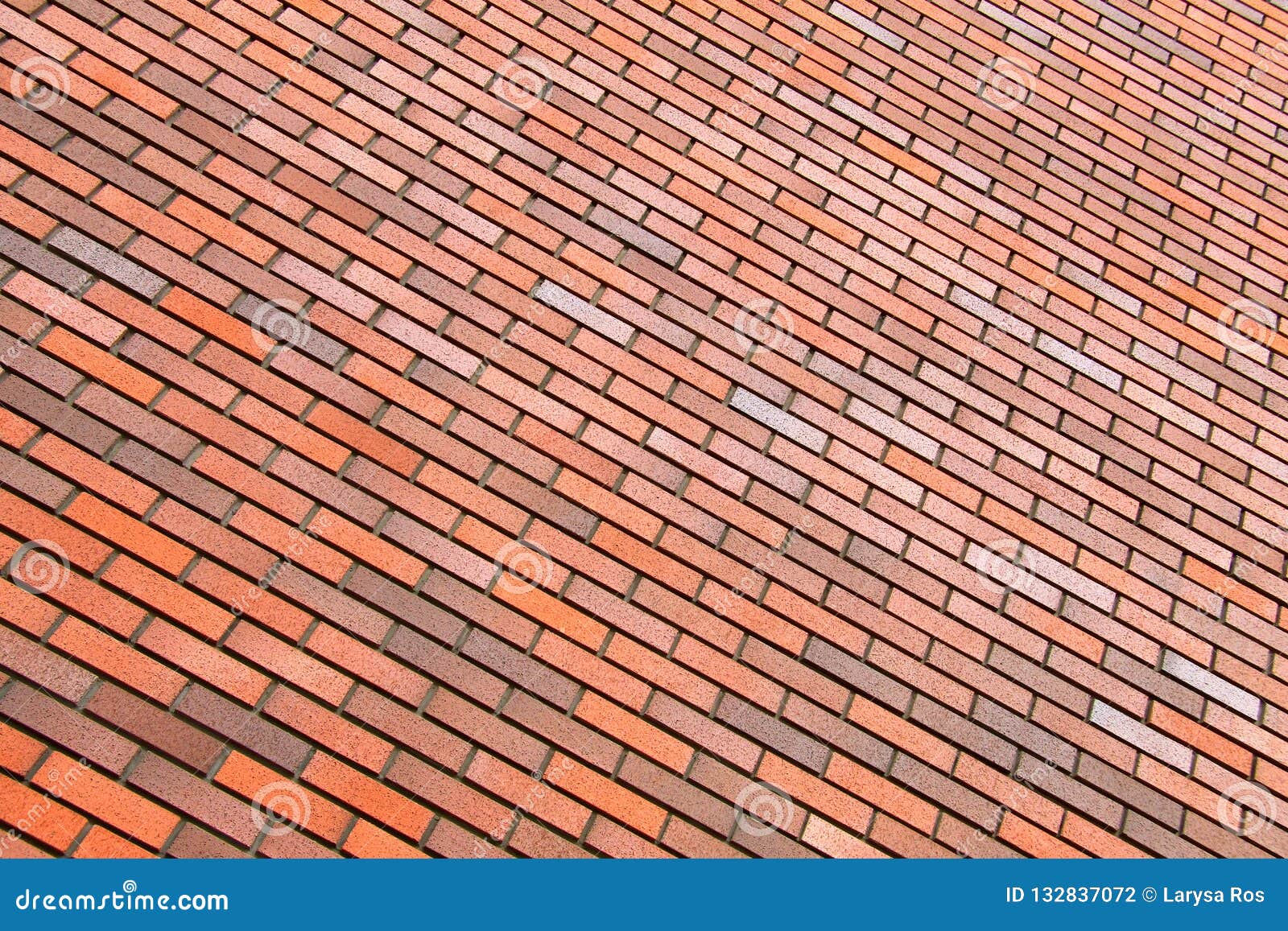 Red and Orange Brick Wall of a Building, Construction and Industrial ...
