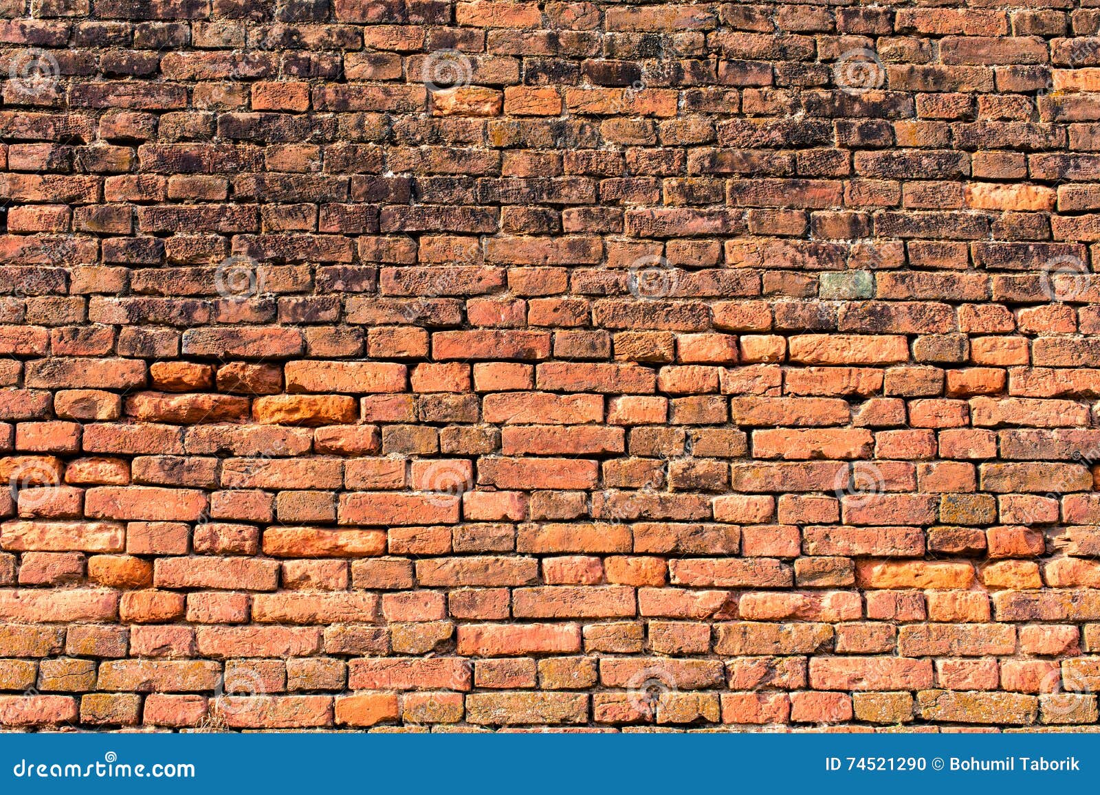 Red-orange brick wall 2 stock photo. Image of brickwork - 74521290