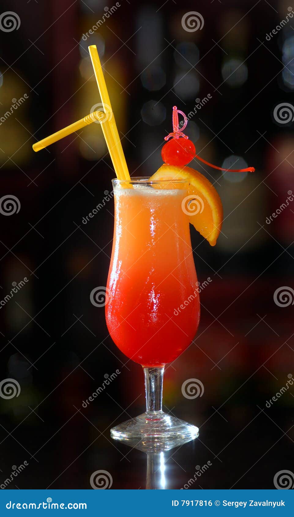 It is Red - an Orange Cocktail Stock Photo - Image of yellow, drink ...