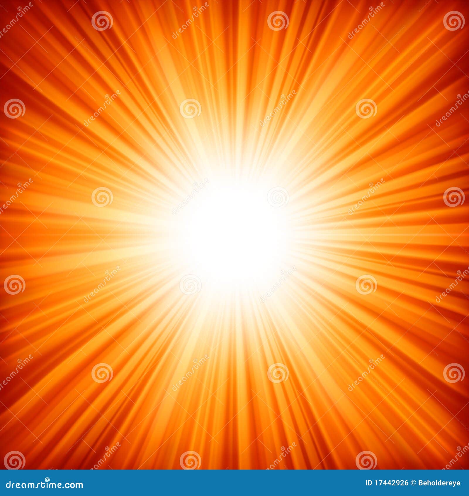 Red Orange Burst Background
