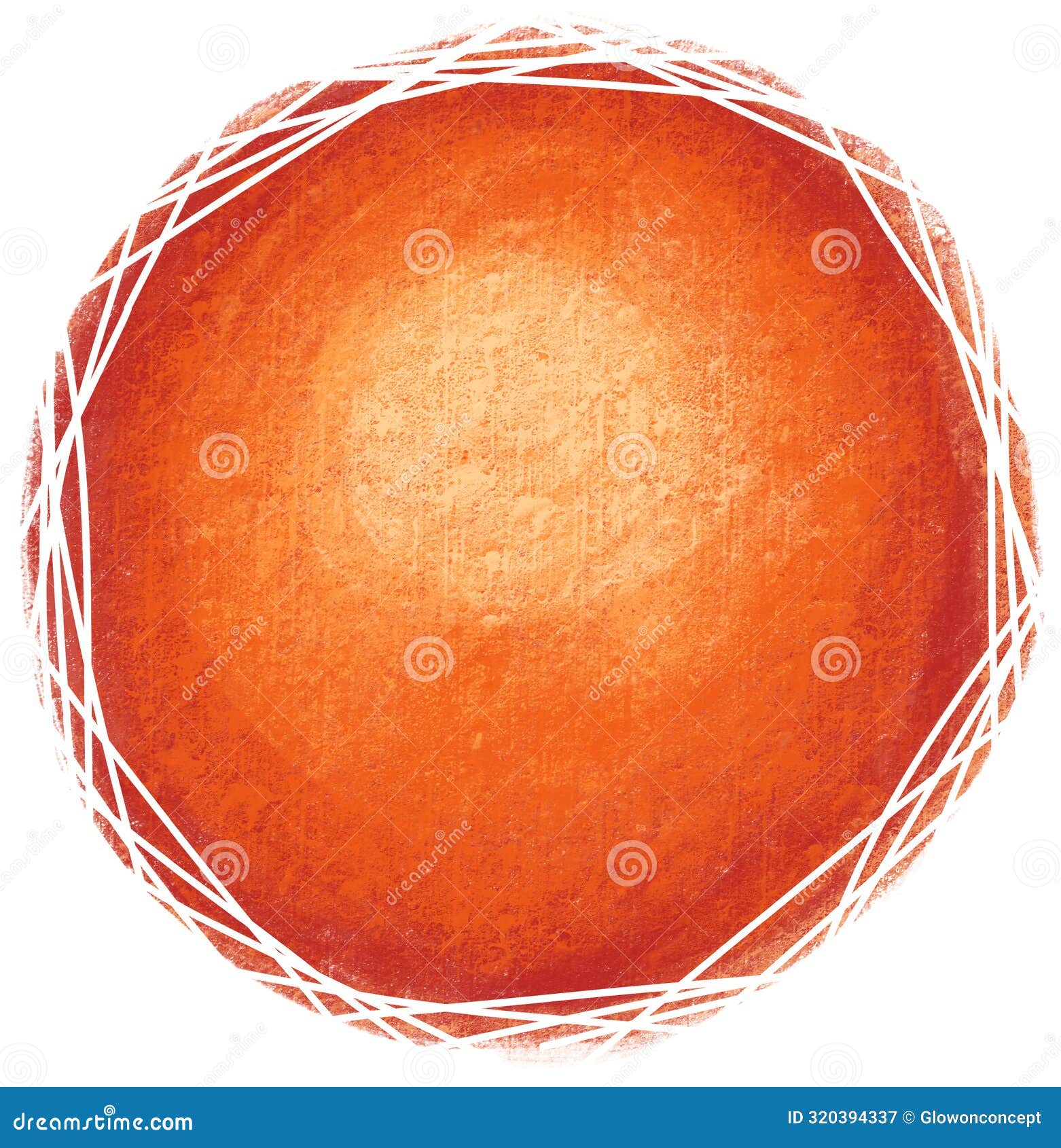 Red Orange Color Sphere Bubble Circle Paitning Drawing Brush Texture ...