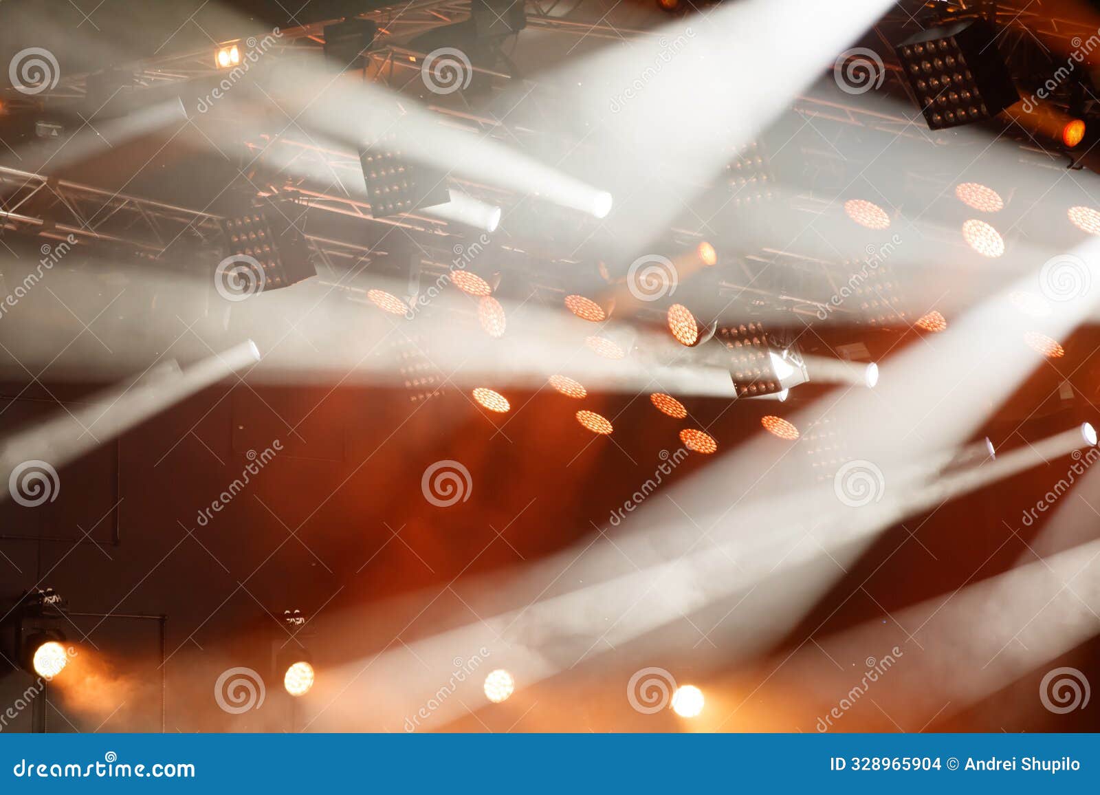 Red-orange Color on Stage at a Concert Stock Photo - Image of dance ...