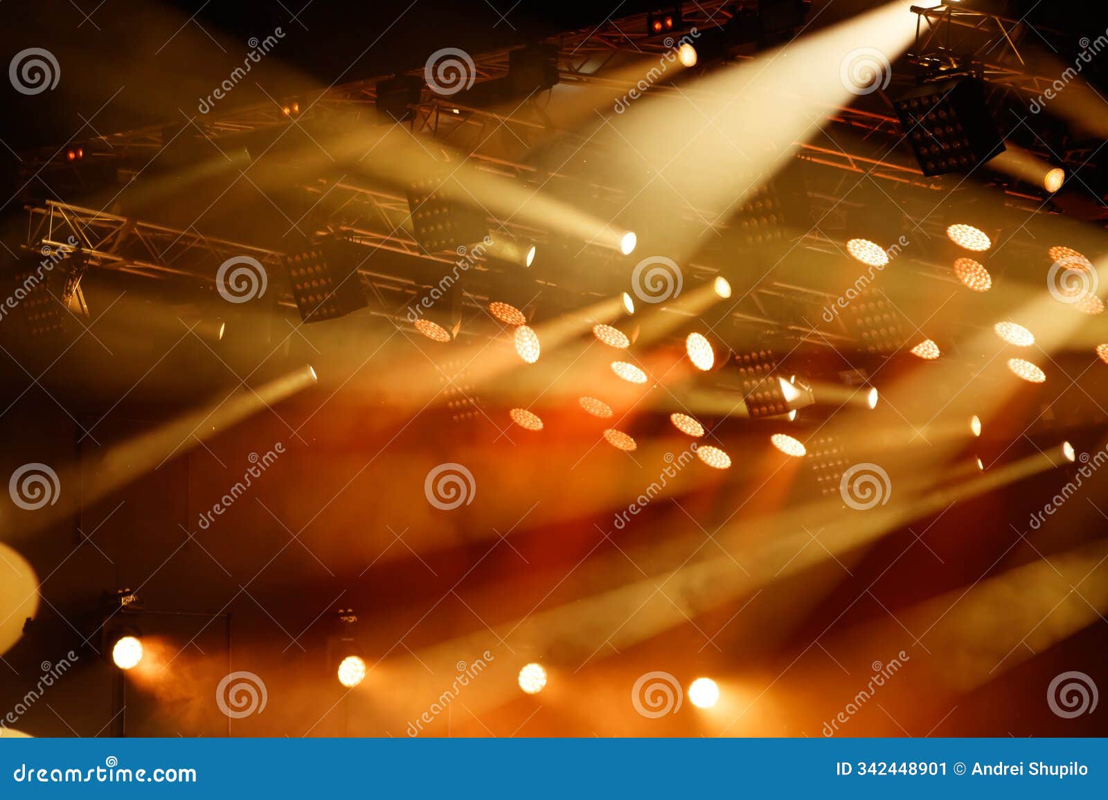 Red-orange Color on Stage at a Concert Stock Image - Image of bright ...