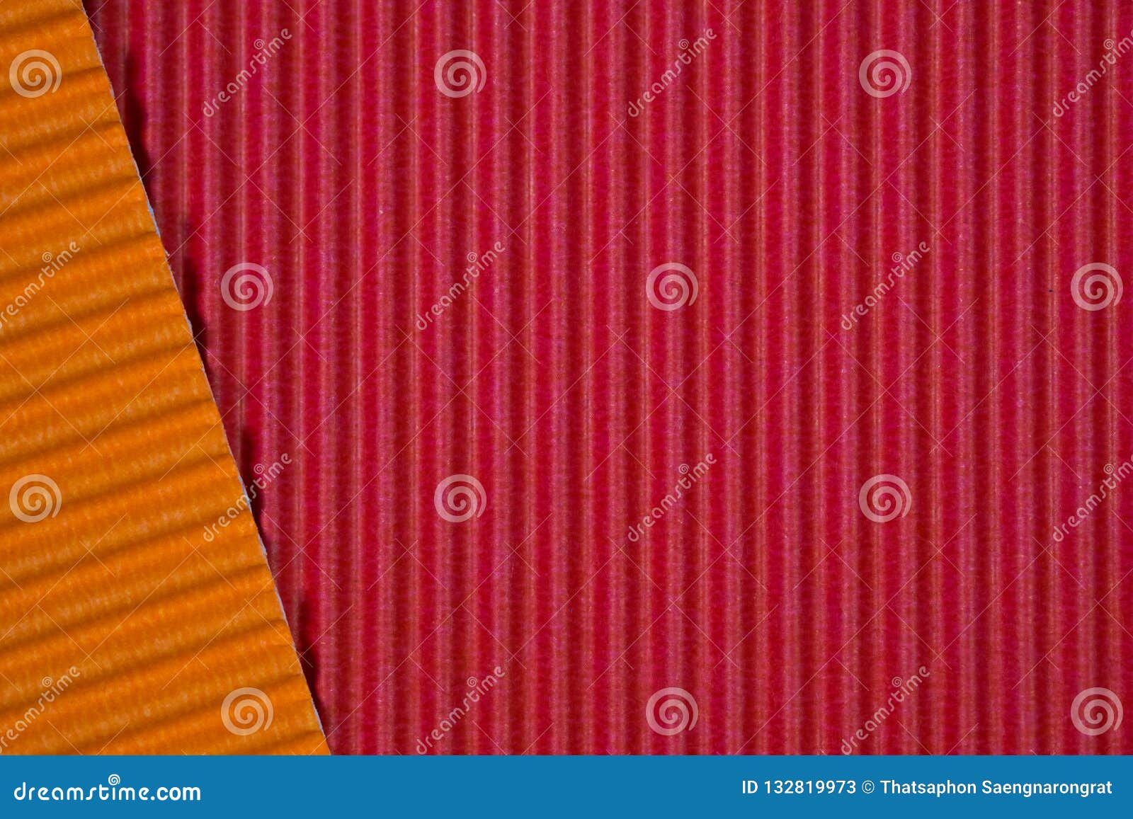 Red and Orange Corrugated Paper Texture, Use for Background. Vivid ...