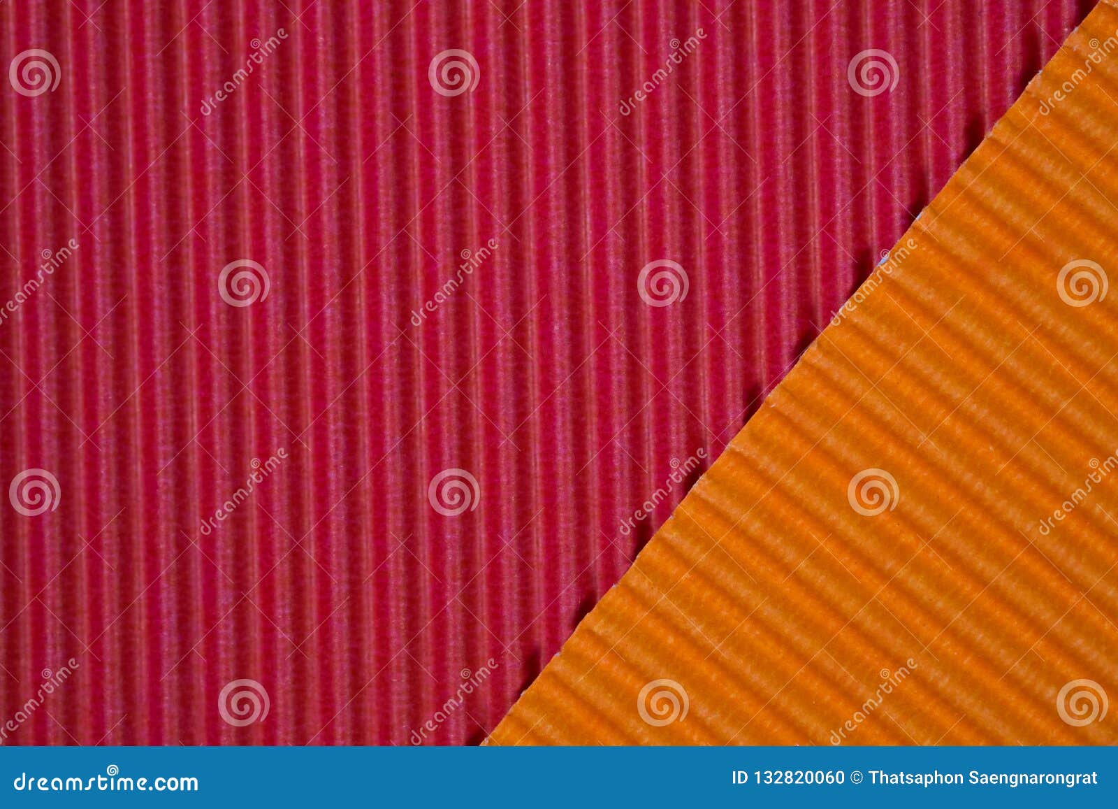 Red and Orange Corrugated Paper Texture, Use for Background. Vivid ...