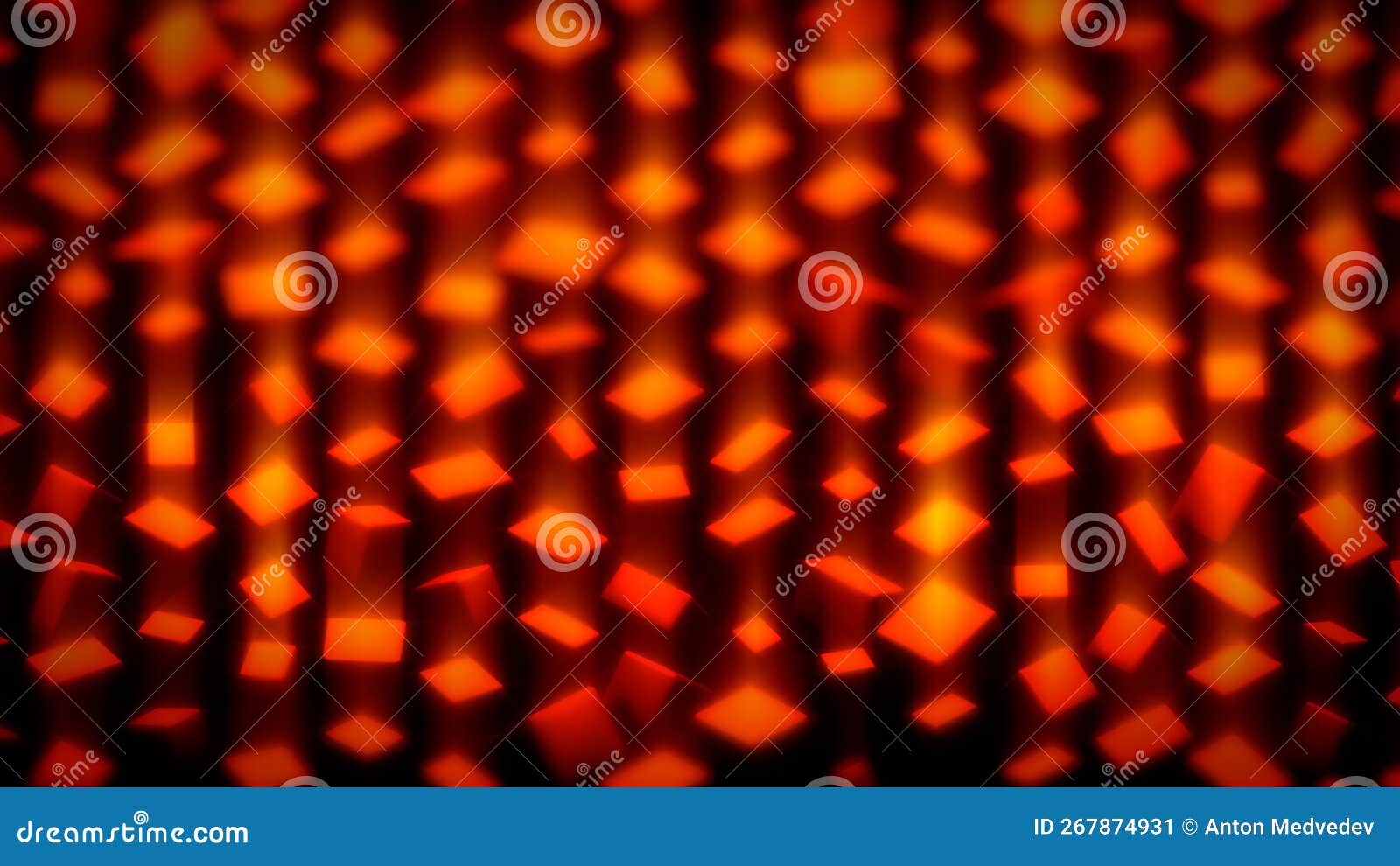 Red and Orange Cuboids - Graphic Randomize Concept - Abstract 3D ...