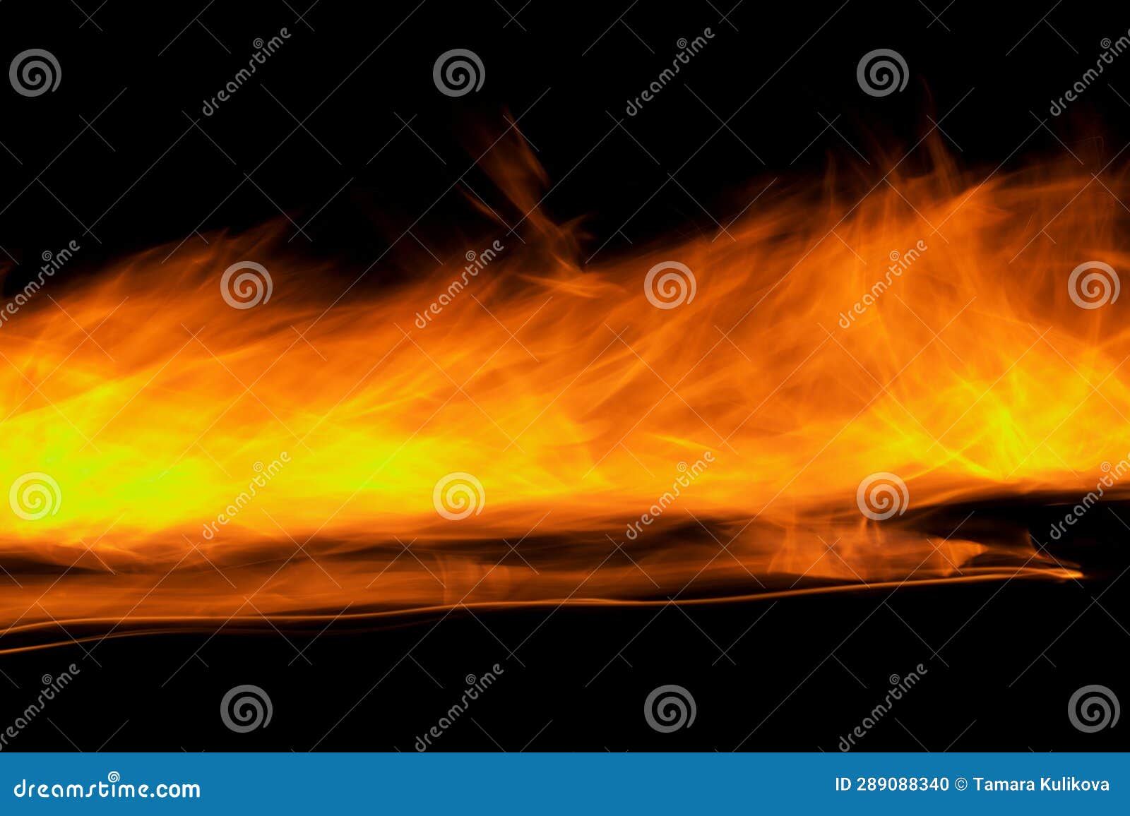 Red and Orange Fire Flames on Black Background Stock Photo - Image of ...