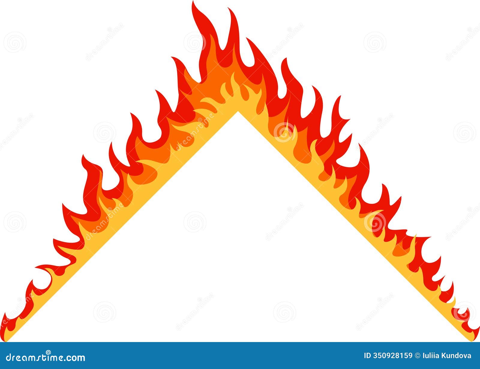 Set Of Red And Orange Fire Flame. Flames Of Different Shapes. Fireball ...