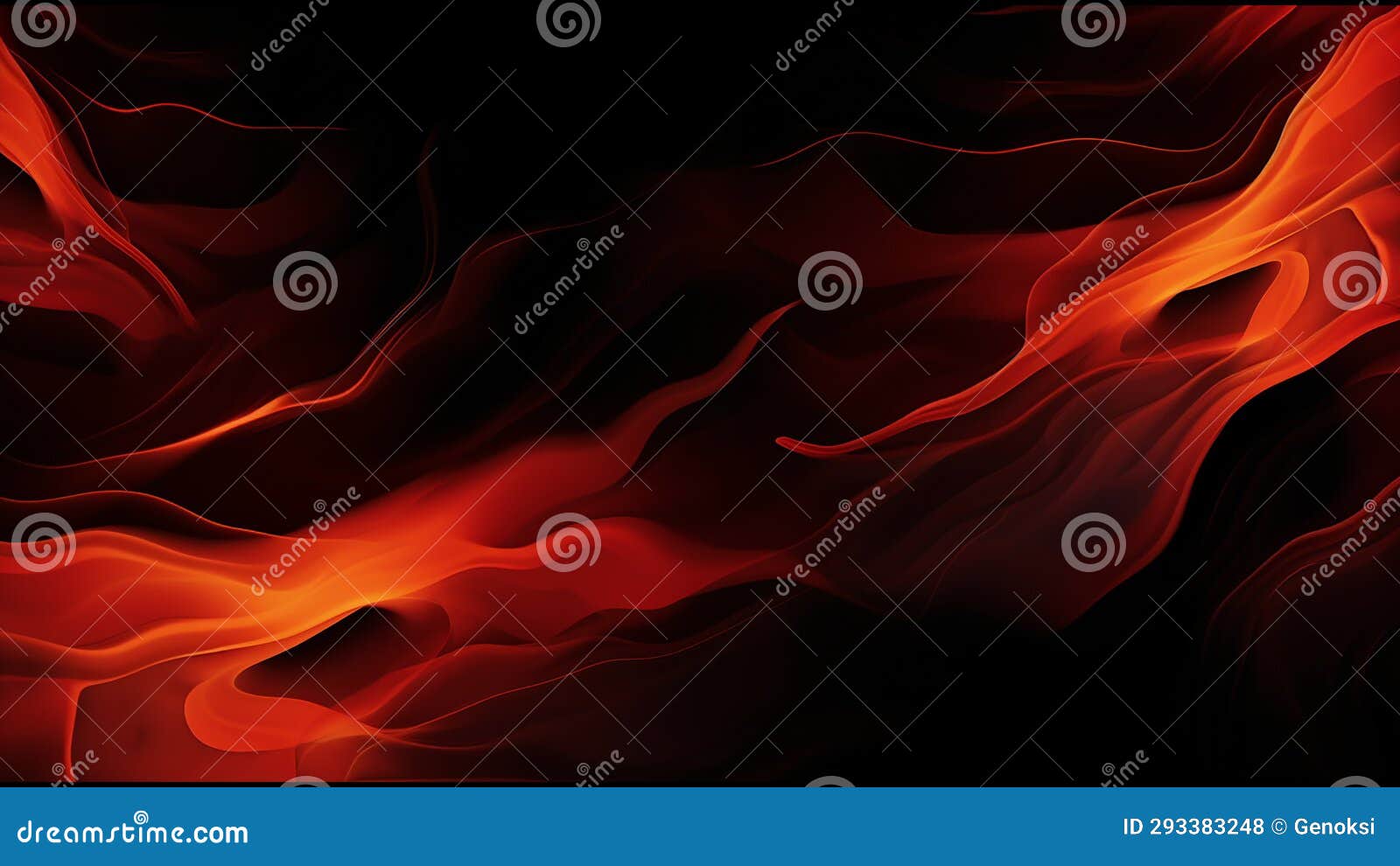 Red Orange Flame Digital Cg Motion Background Loop Isolated on Black ...