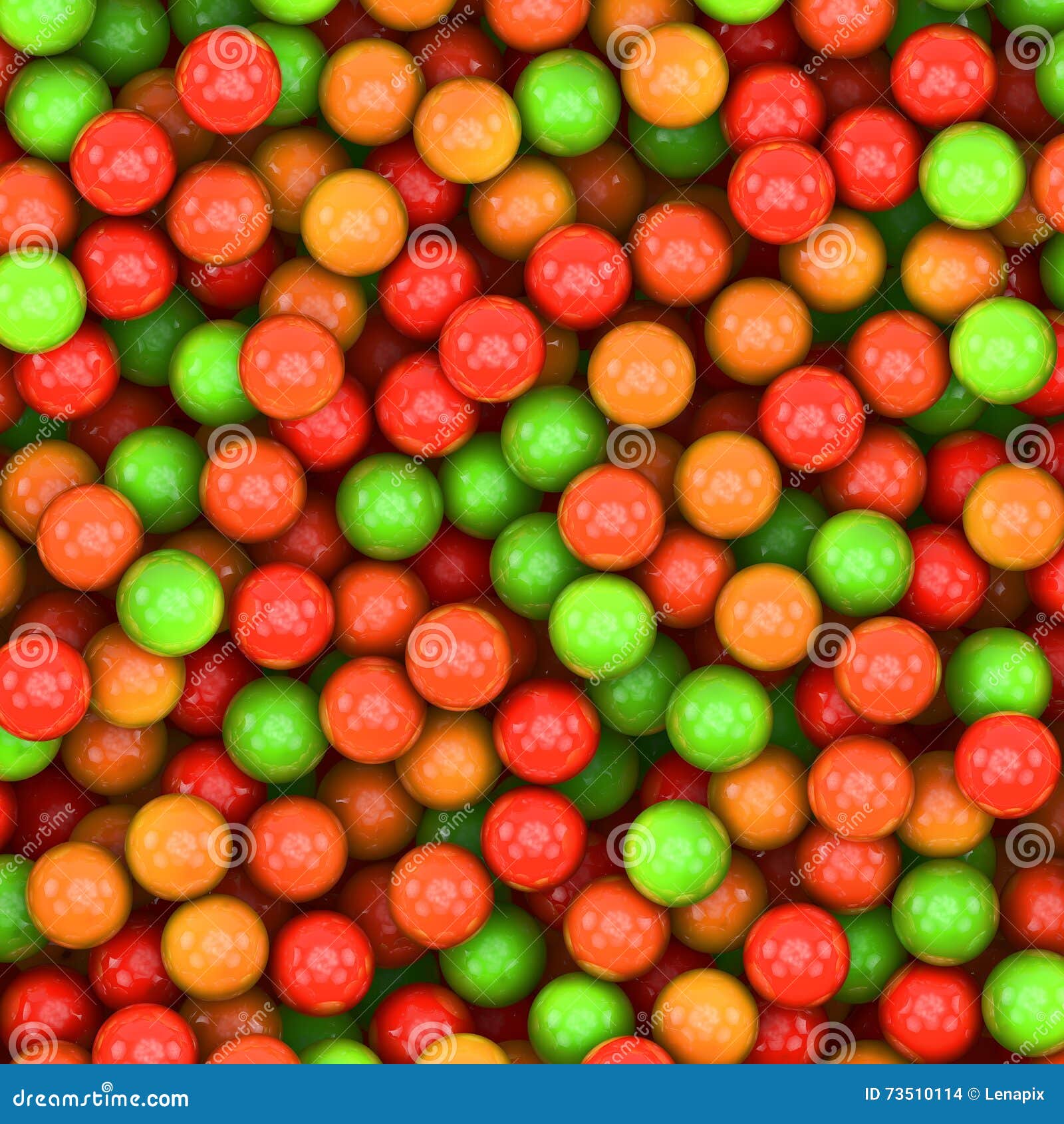 Red, Orange, Green Balls Background Stock Illustration - Illustration ...