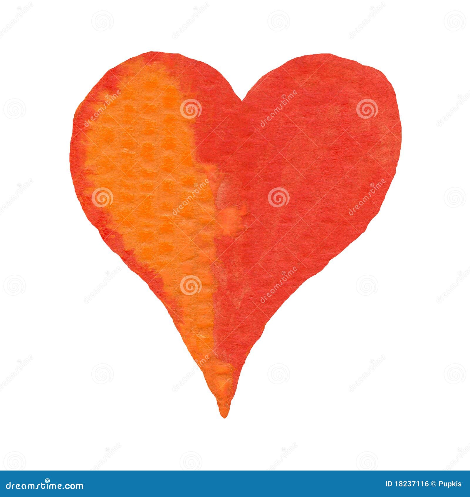 Red and orange heart stock photo. Image of case, color - 18237116