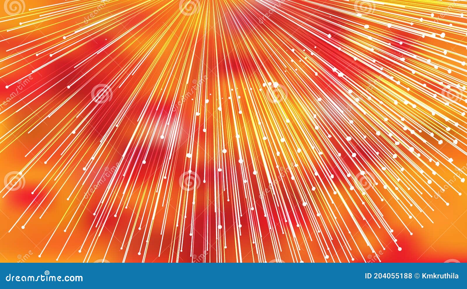 Red and Orange Light Rays Lines Background Vector Stock Illustration ...
