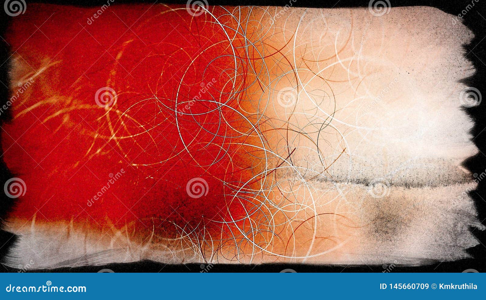 Red Orange Line Beautiful Elegant Illustration Graphic Art Design ...
