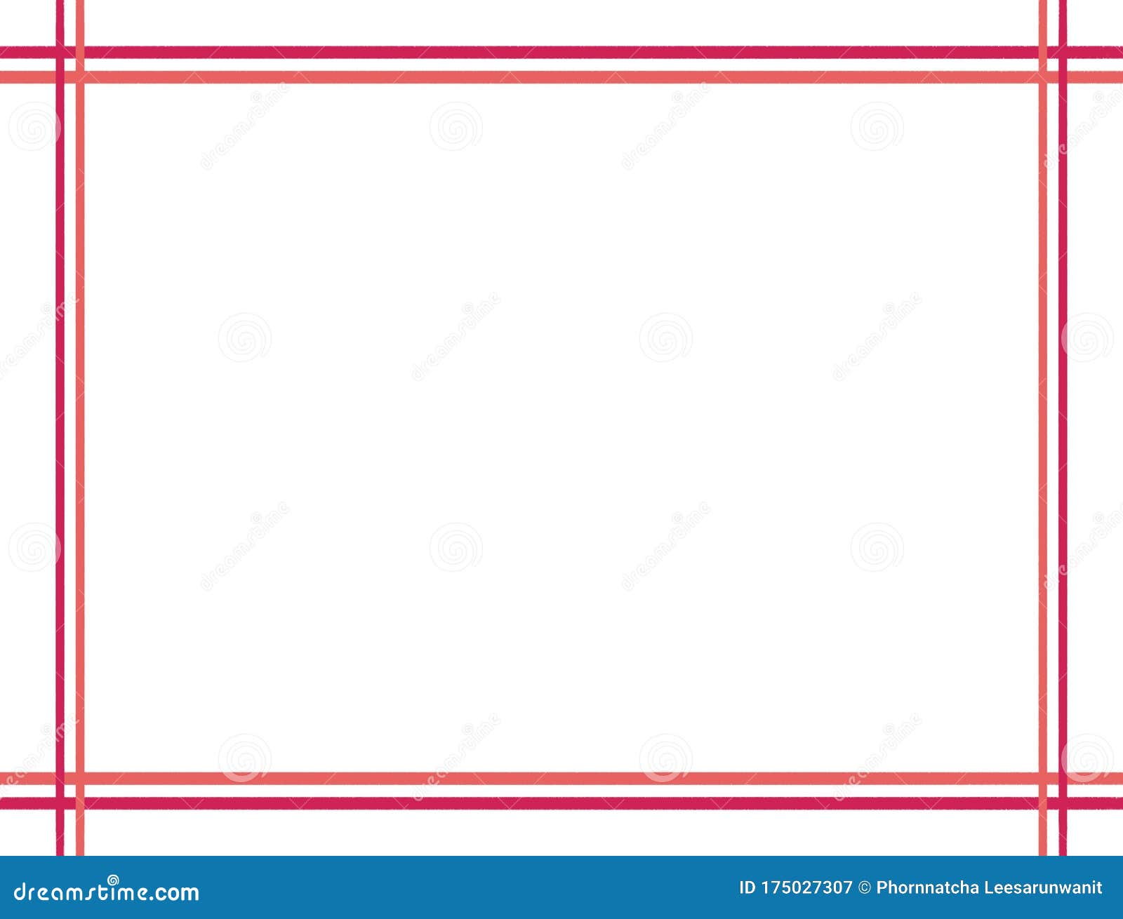 Red and Orange Line Frame Isolated on White Background with Copy Space ... Red and Orange Line Frame Isolated on White Background with Copy Space ...