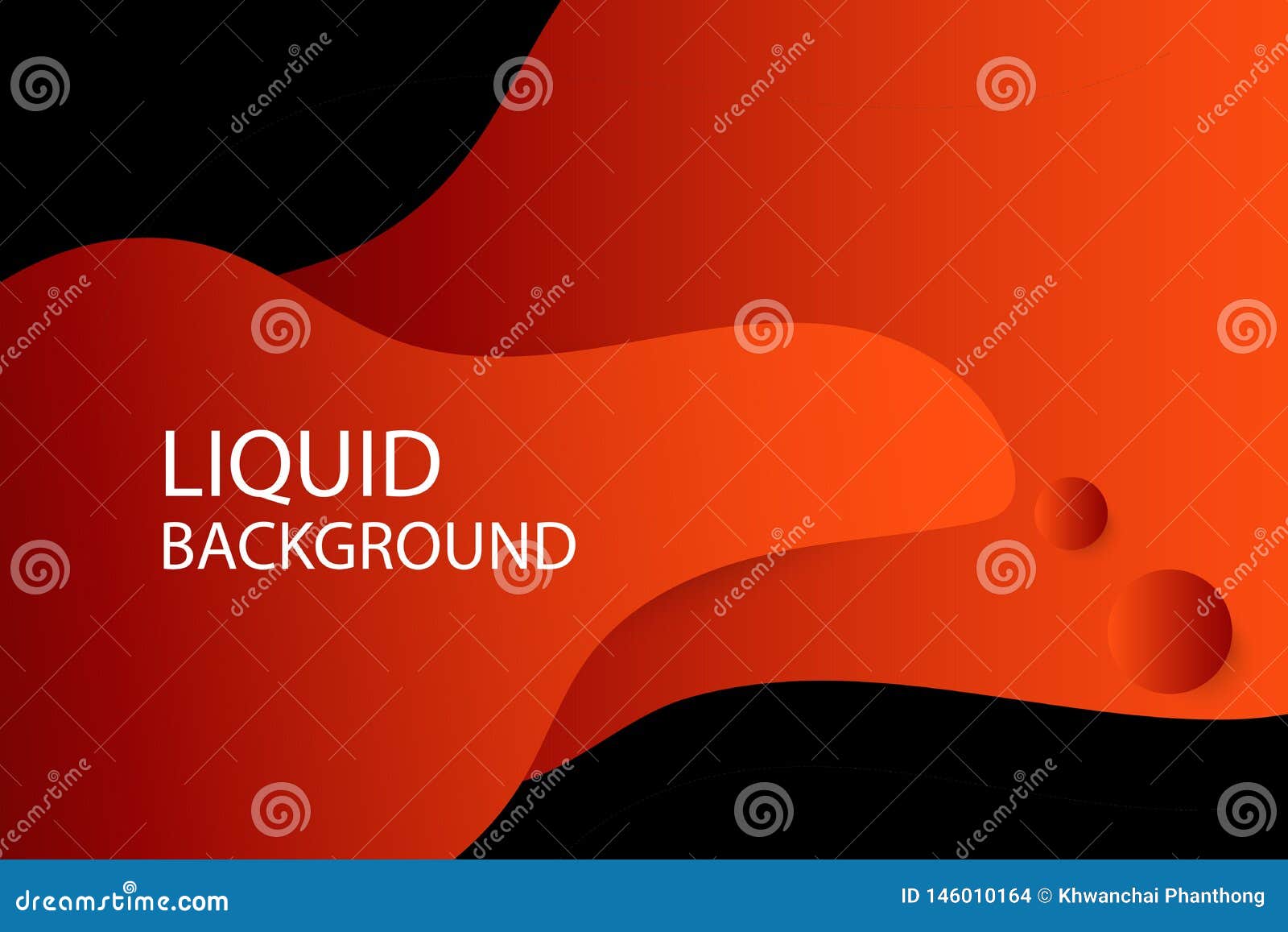 Red and Orange Liquid Wave Background, Vector and Illustration Stock ...