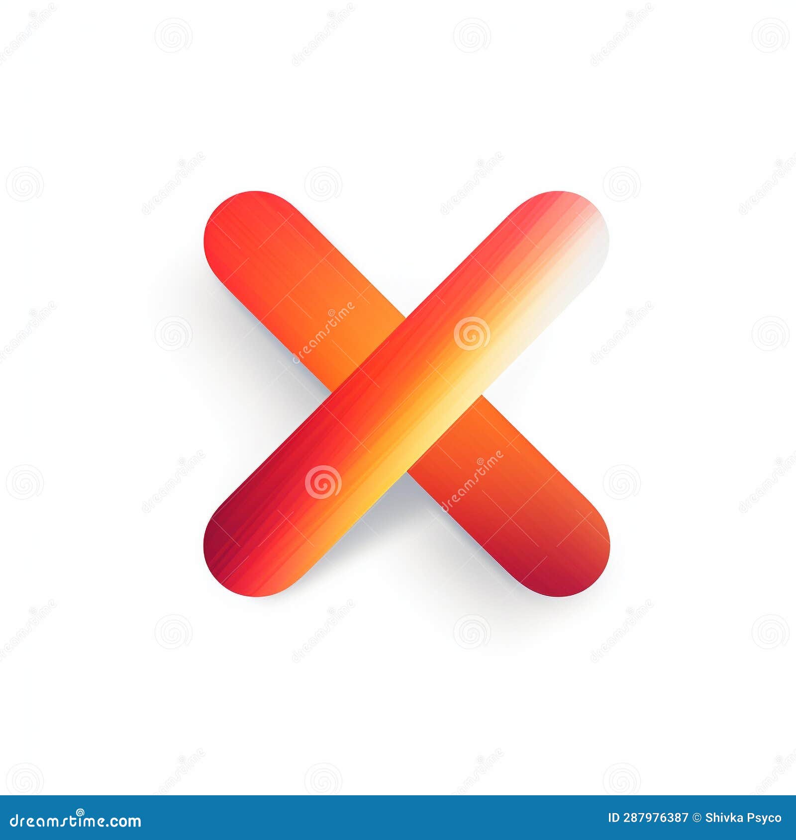 A Red and Orange Logo on White Background Generative AI Stock ...