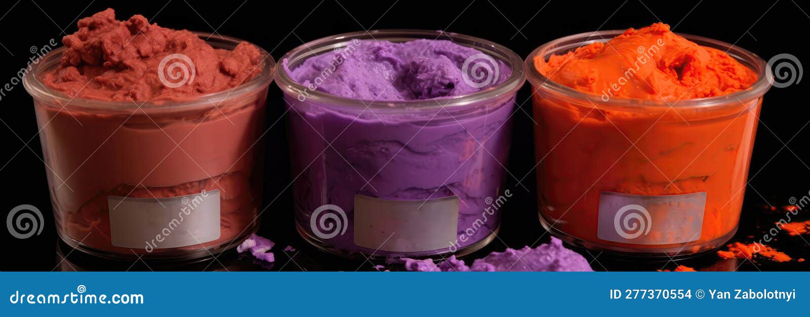 Red Orange Purple Milky Mud with Methiorites. Generative AI Stock ...