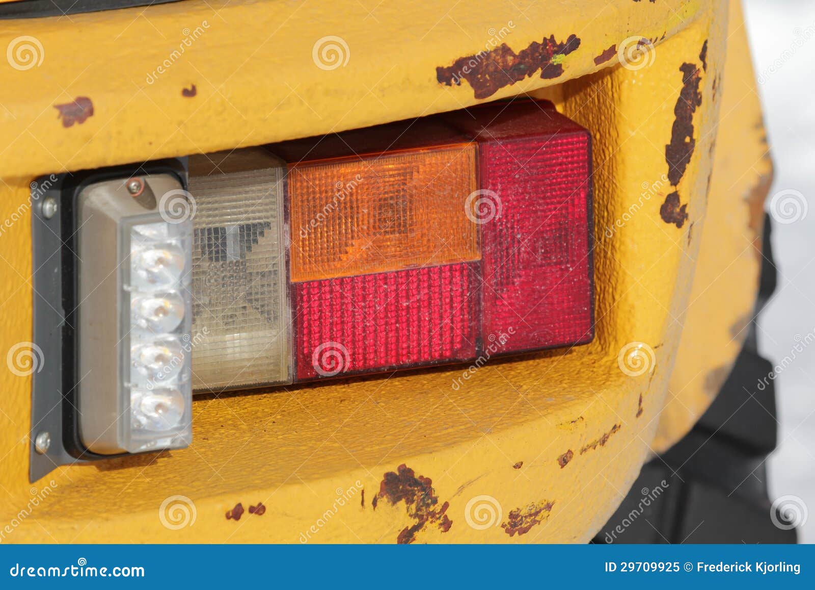 Rear lights stock image. Image of orange, heavy, breaking - 29709925