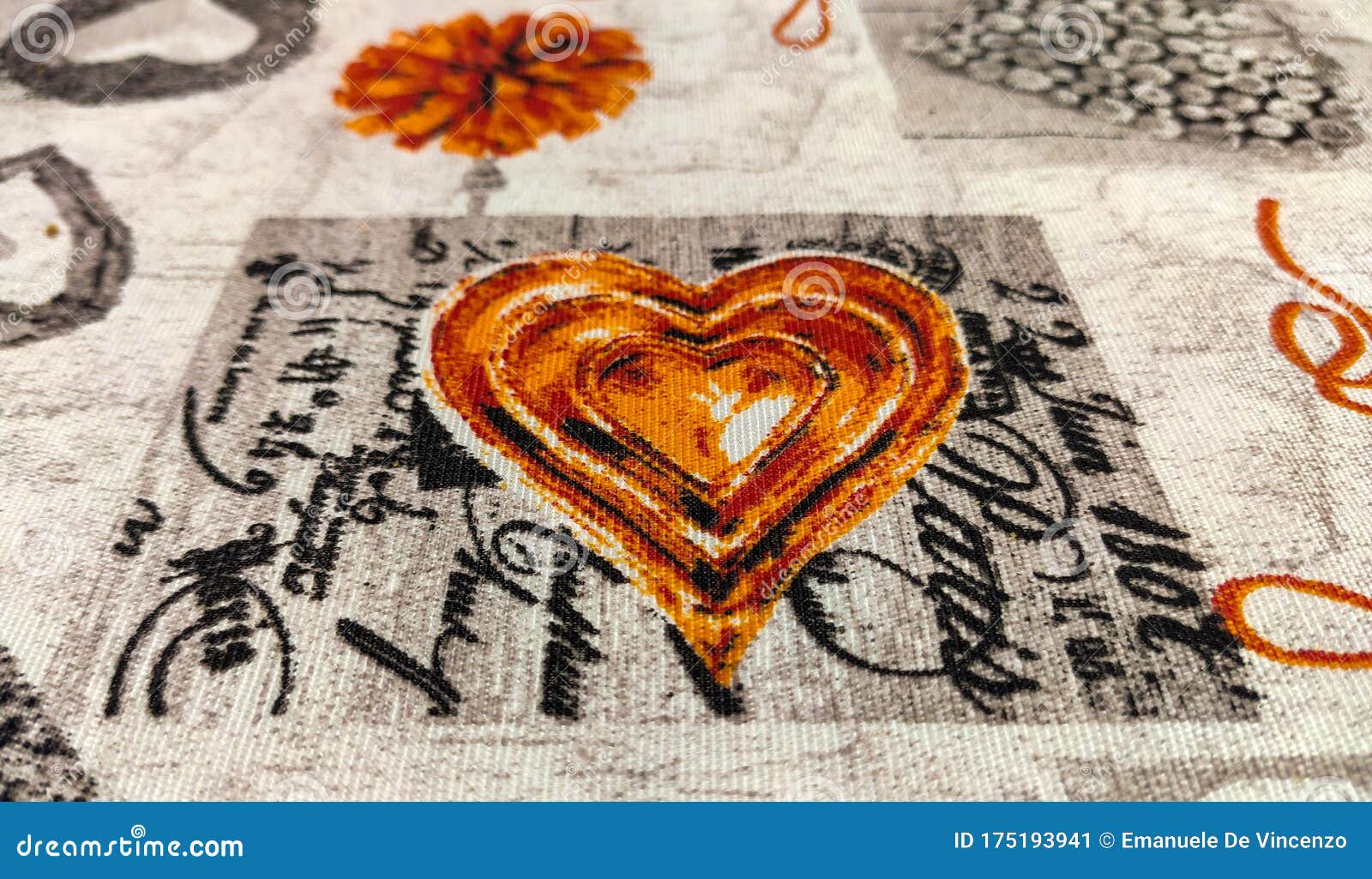 Red and Orange Shaped Texture Background Surrounded by Gray Textures ...