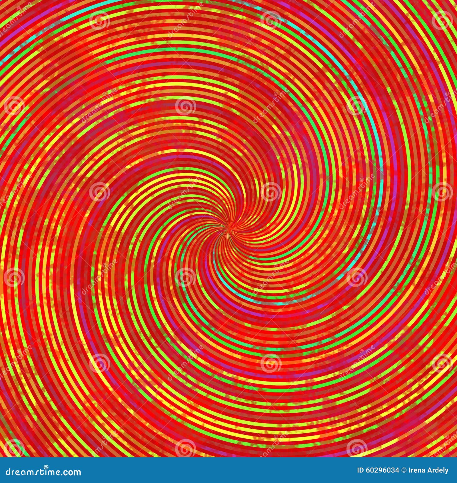 Red Orange Yellow Green Swirl Spiral Pattern Texture Stock Illustration ...