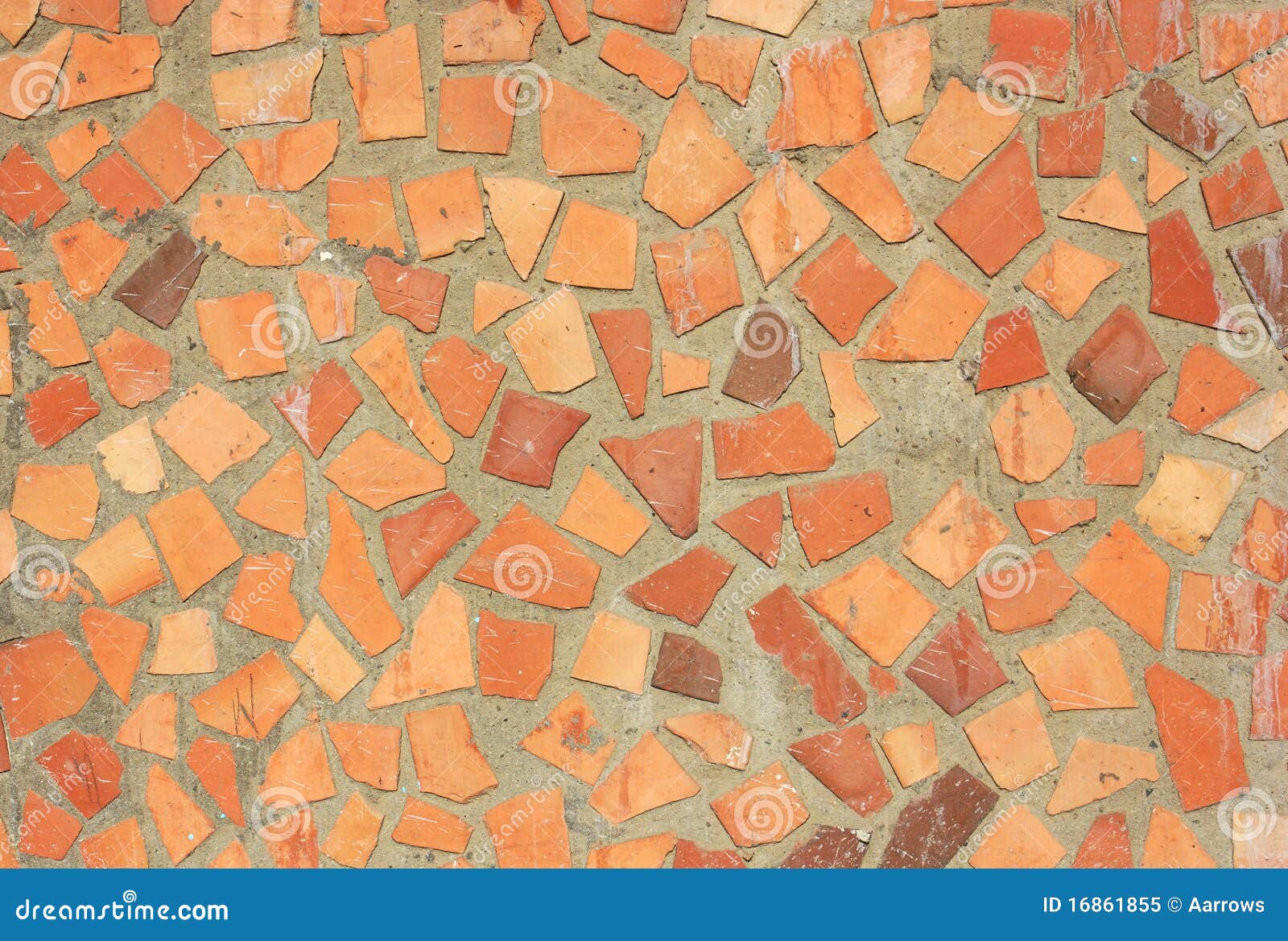 Red Orange and Yellow Rustic Mosaic Stock Image - Image of ceramics ...