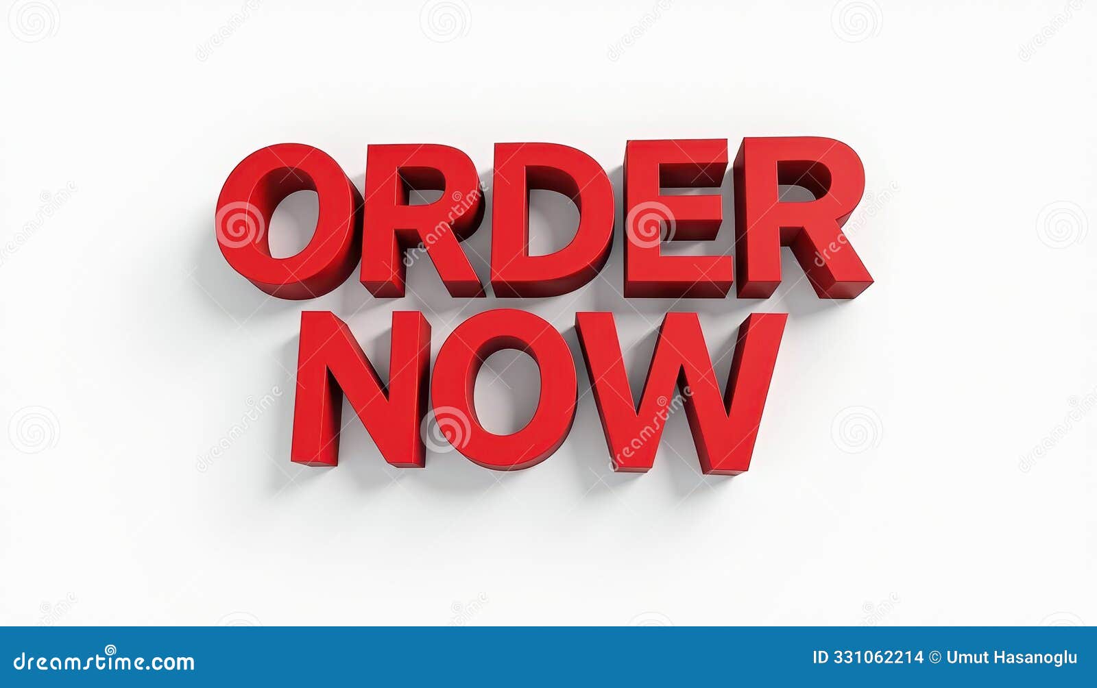 Red Order Now Text on a White Background, Urging Immediate Action ...