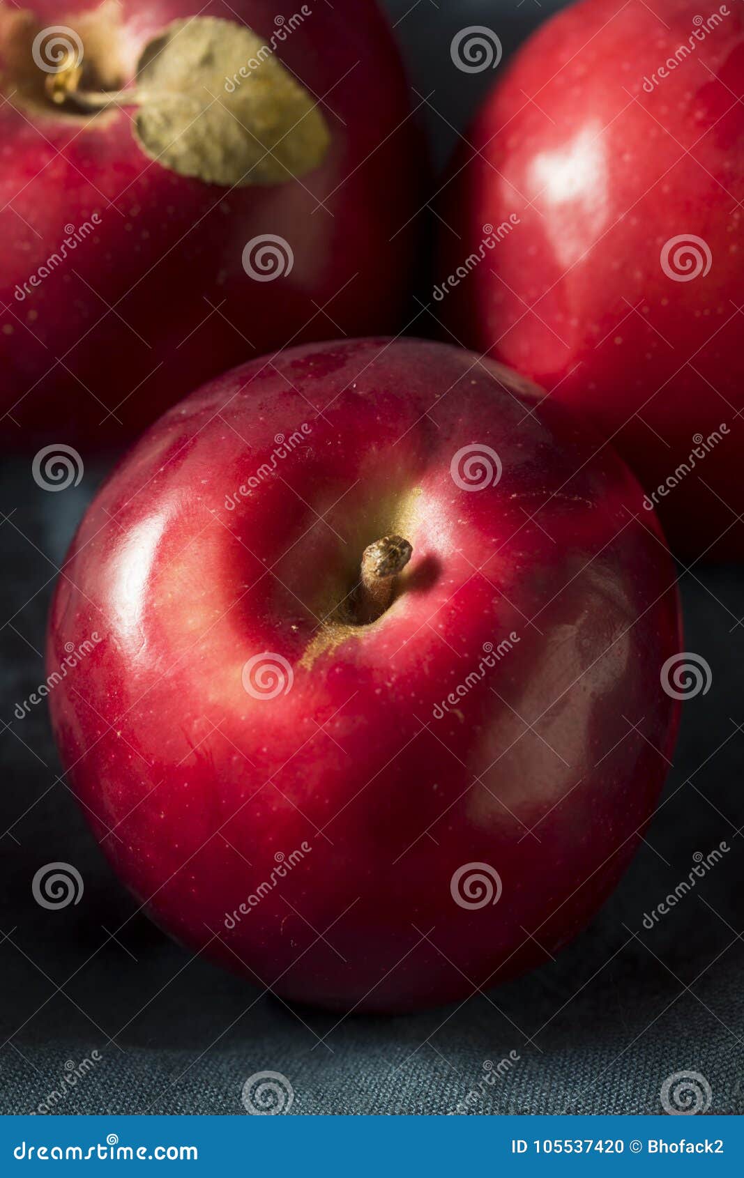 Red Organic Macintosh Apples Stock Photo - Image of natural, apple ...