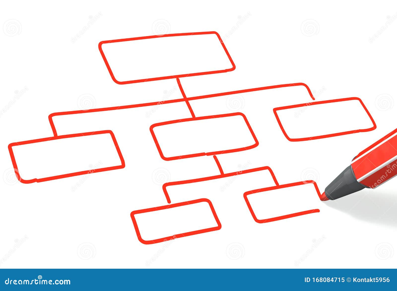 A Red Organization Chart Stock Image | CartoonDealer.com #168084715