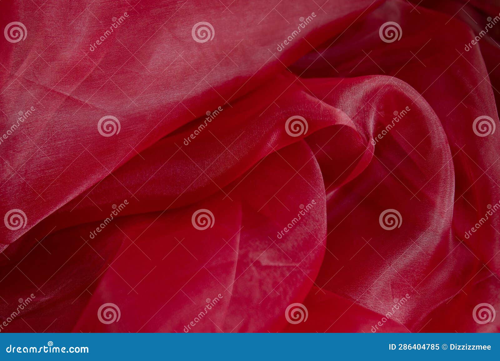 Red Organza Fabric for Background Stock Image - Image of closeup ...