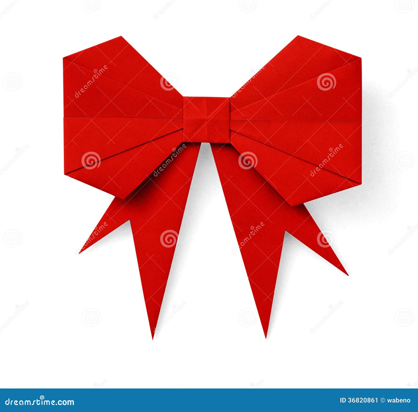Red origami bow stock image. Image of holiday, gift, paper - 36820861