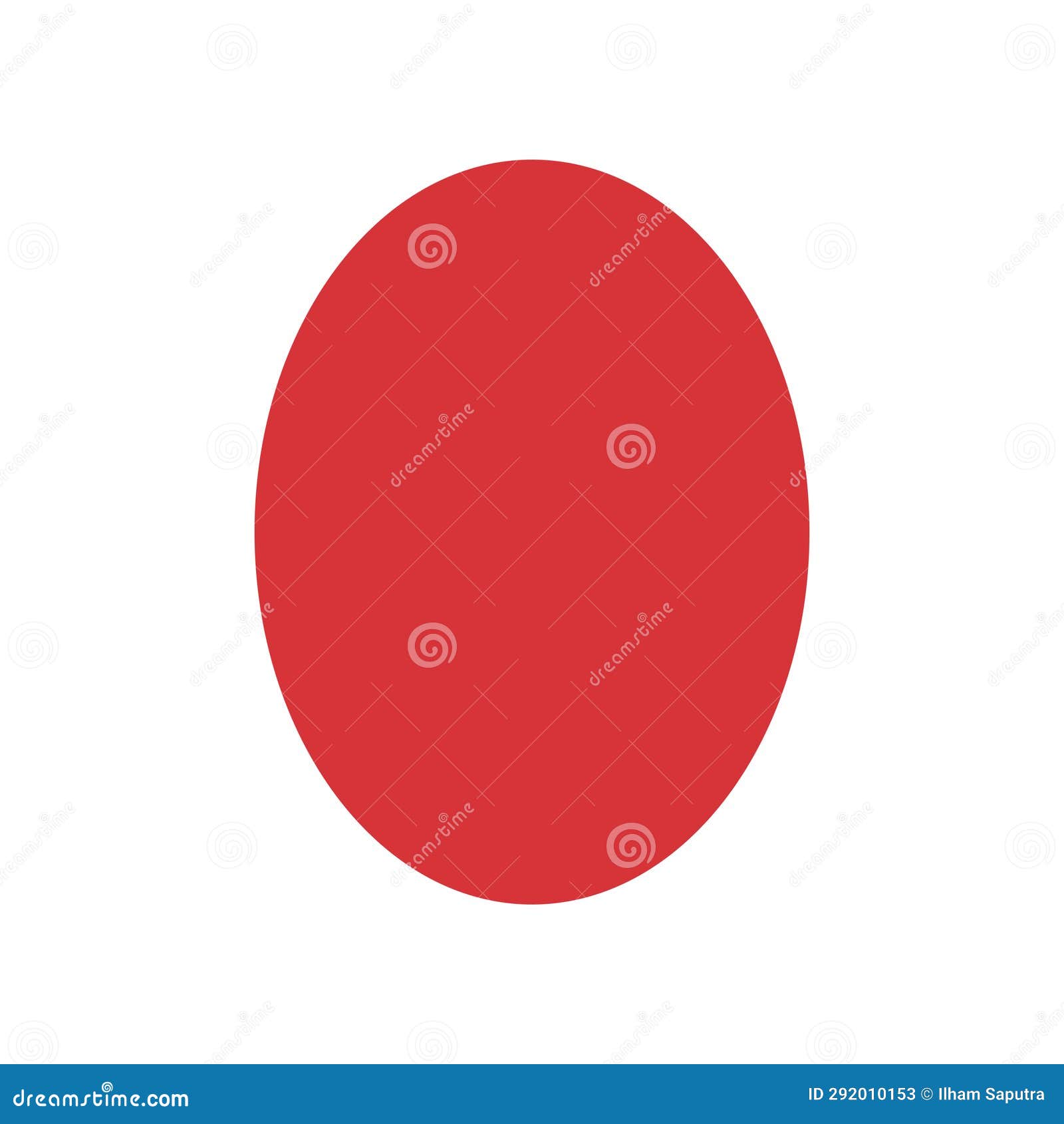 Red Oval Basic 2d Shapes Isolated, Geometric Oval Icon Stock ...