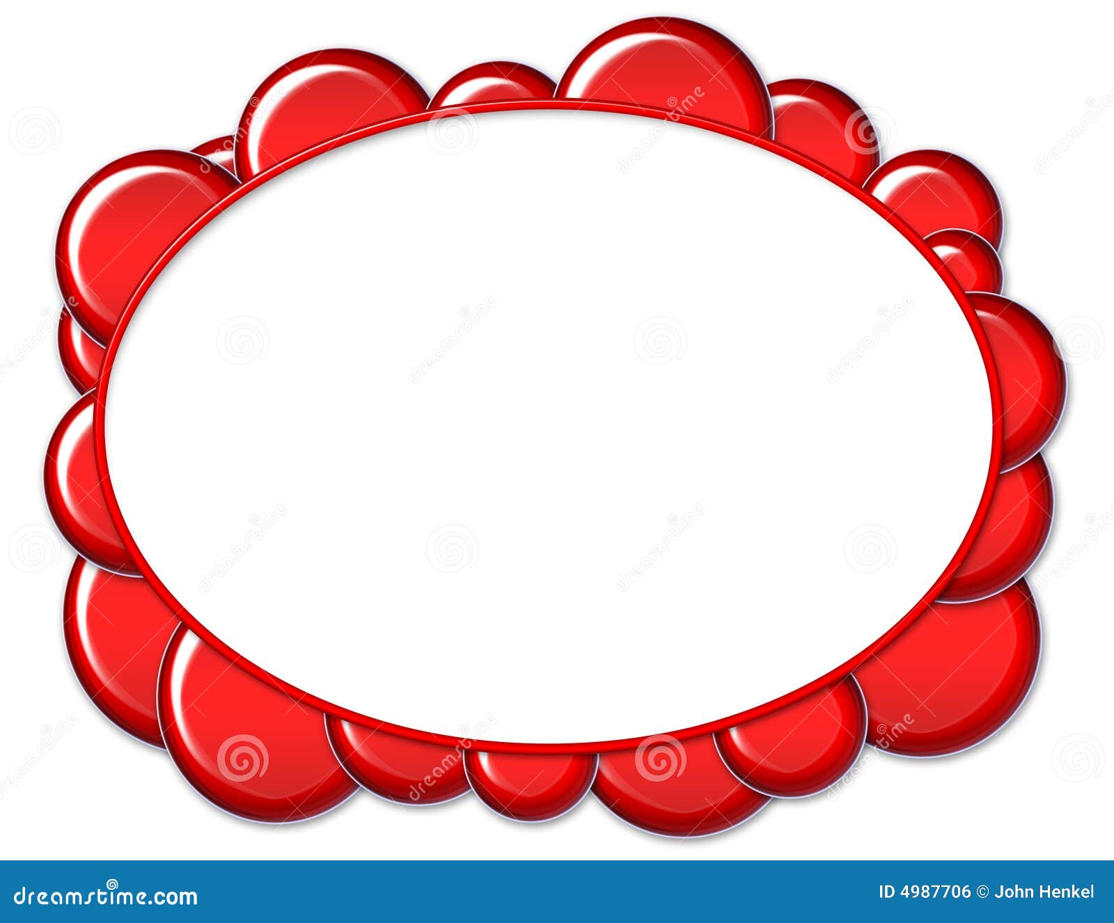 Red Oval Bubble Frame stock illustration. Illustration of neon - 4987706