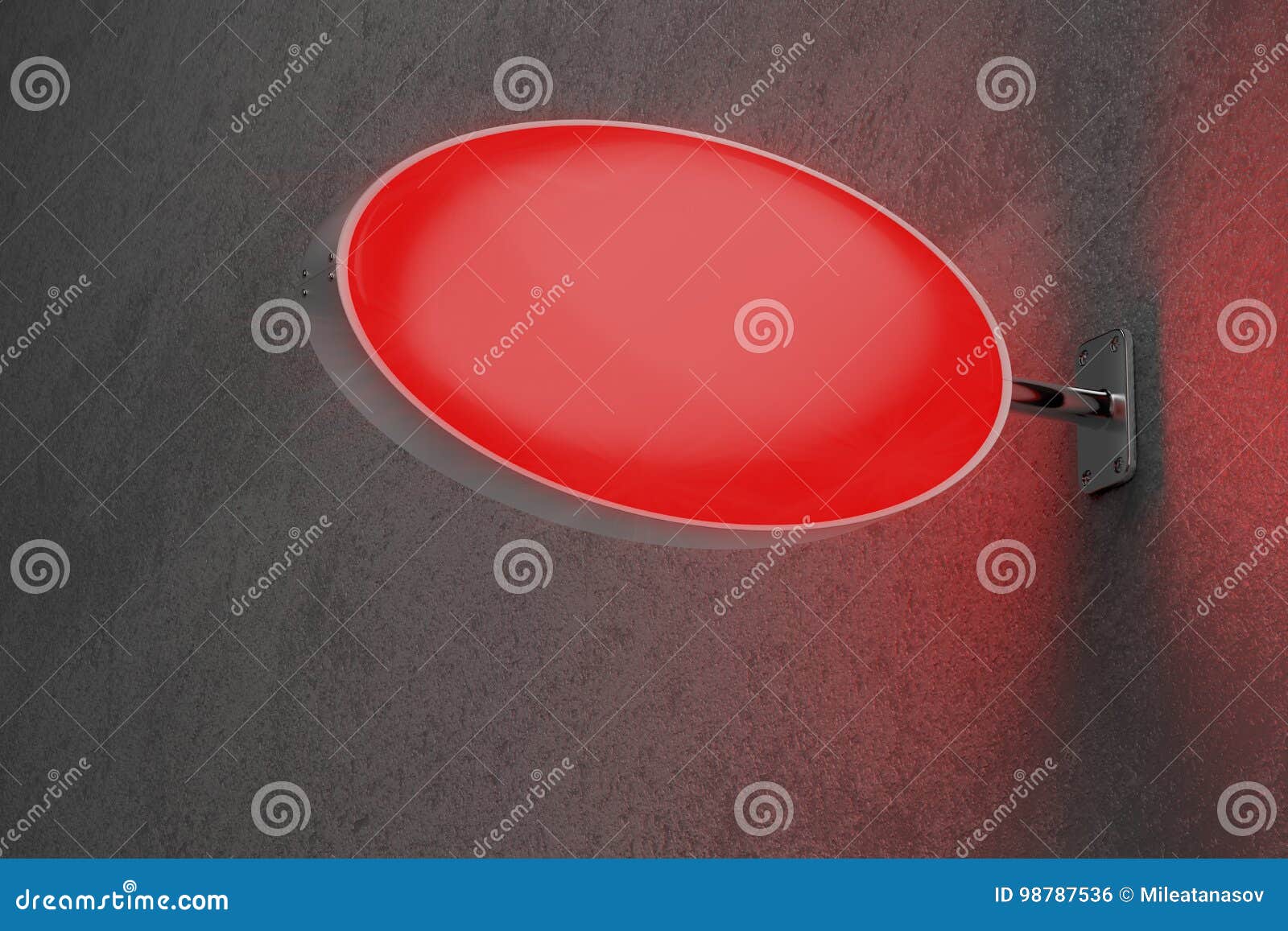 Red oval signboard stock illustration. Illustration of board - 98787536