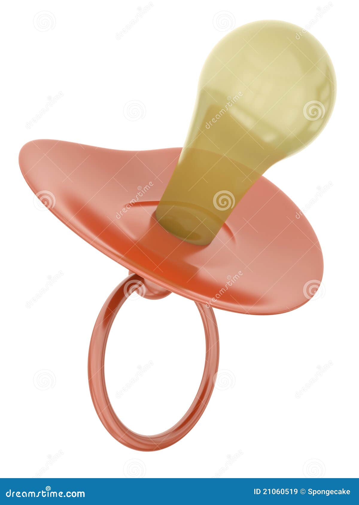 Red pacifier stock illustration. Illustration of child - 21060519