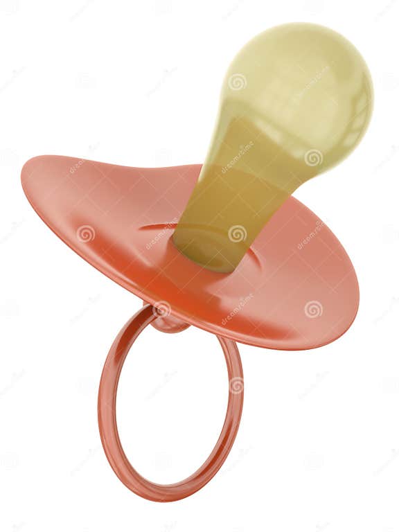 Red pacifier stock illustration. Illustration of child - 21060519