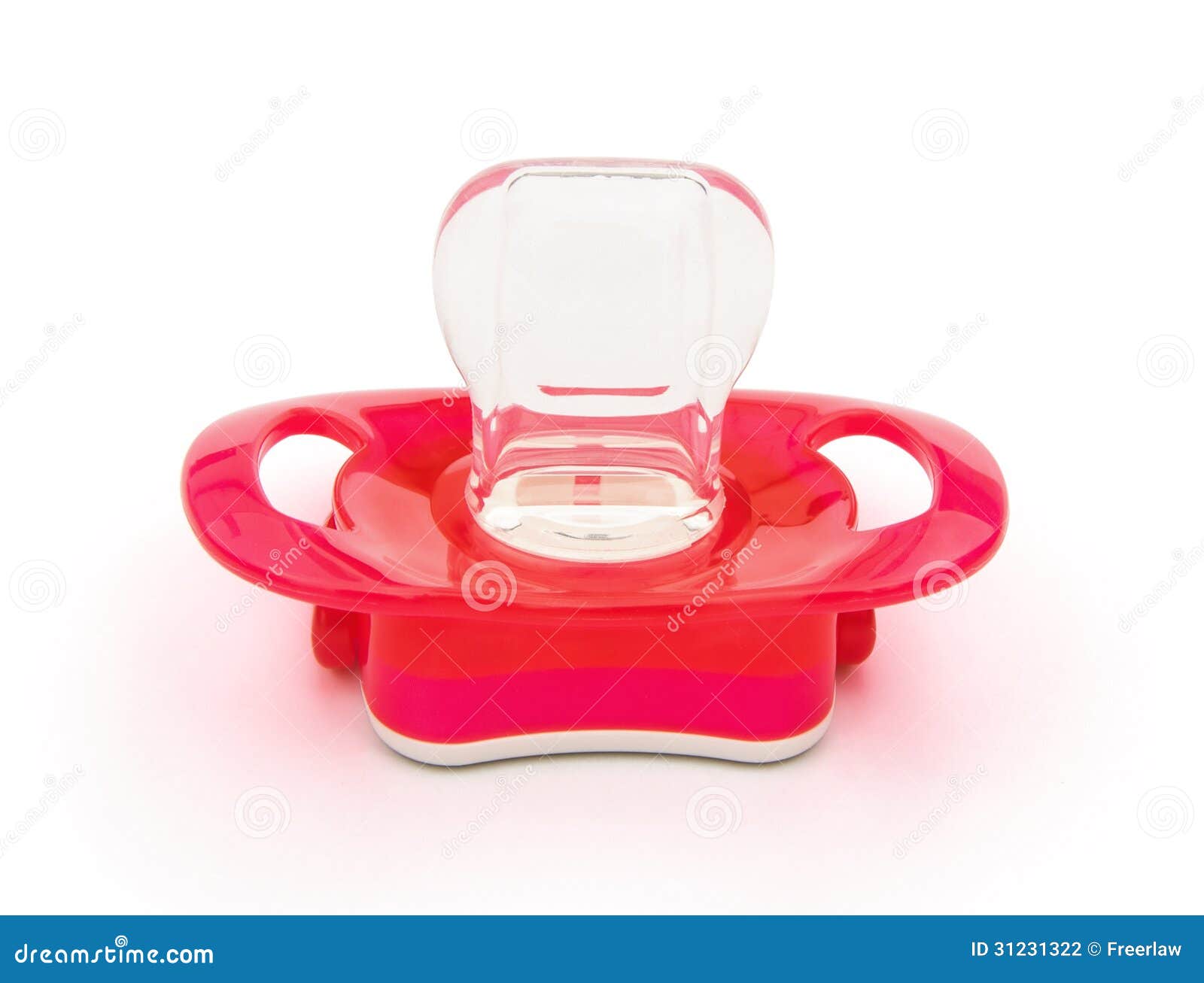 Red pacifiers isolated stock photo. Image of child, equipment - 31231322