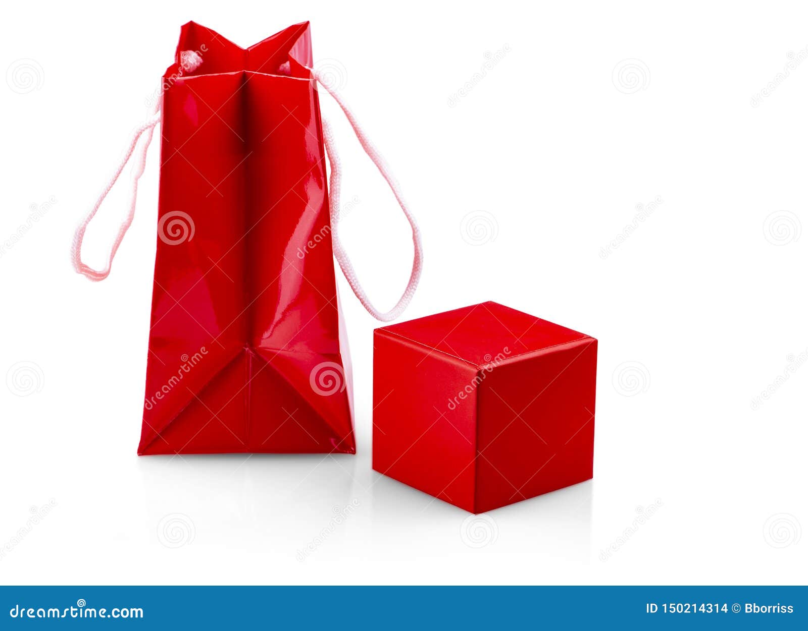 The Red Package and Gift Box on White Stock Photo - Image of birthday ...