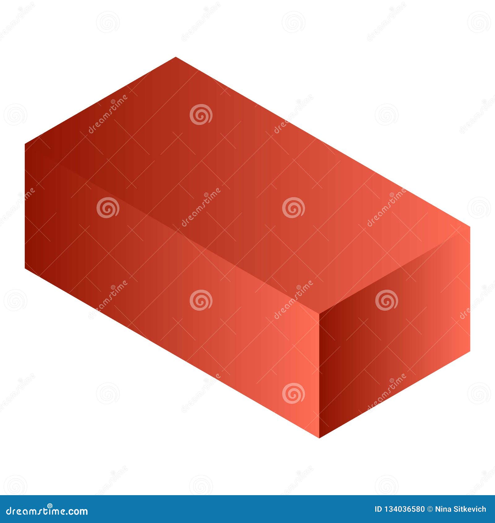 Red Package Icon, Isometric Style Stock Vector - Illustration of ...