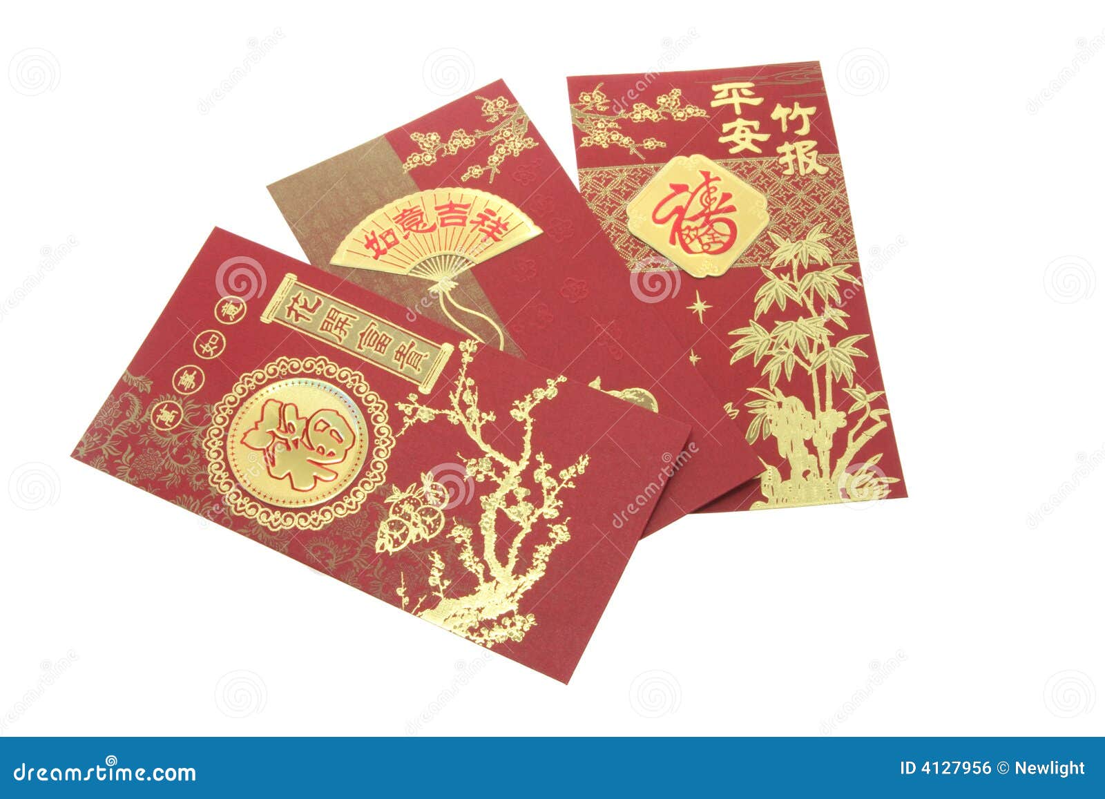 Red Packets stock photo. Image of blessing, chinese, isolated - 4127956