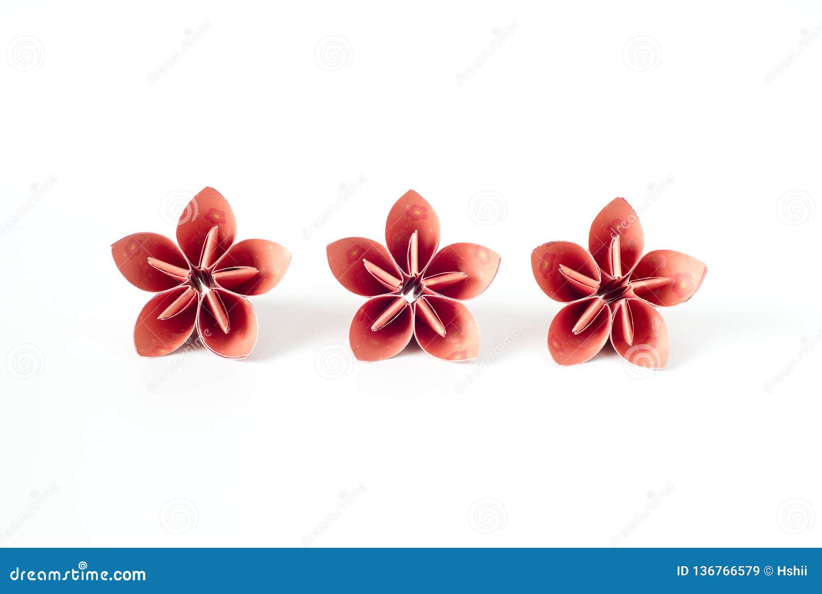 Red Packets Origami Flowers Stock Image - Image of origami, blooming ...