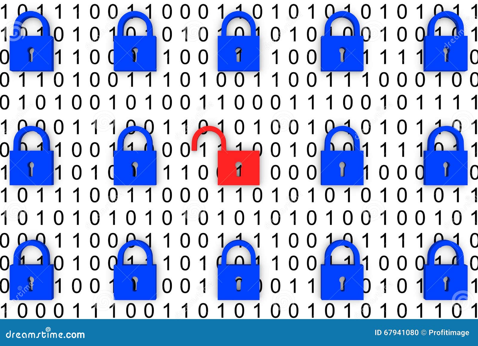 Red padlock stock illustration. Illustration of attack - 67941080