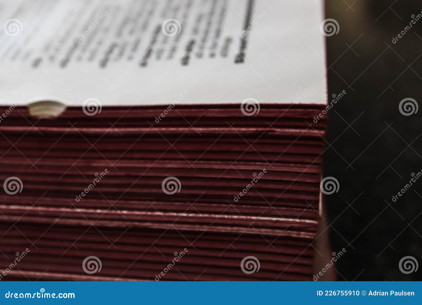 Red pages of a book stock photo. Image of learning, books - 226755910