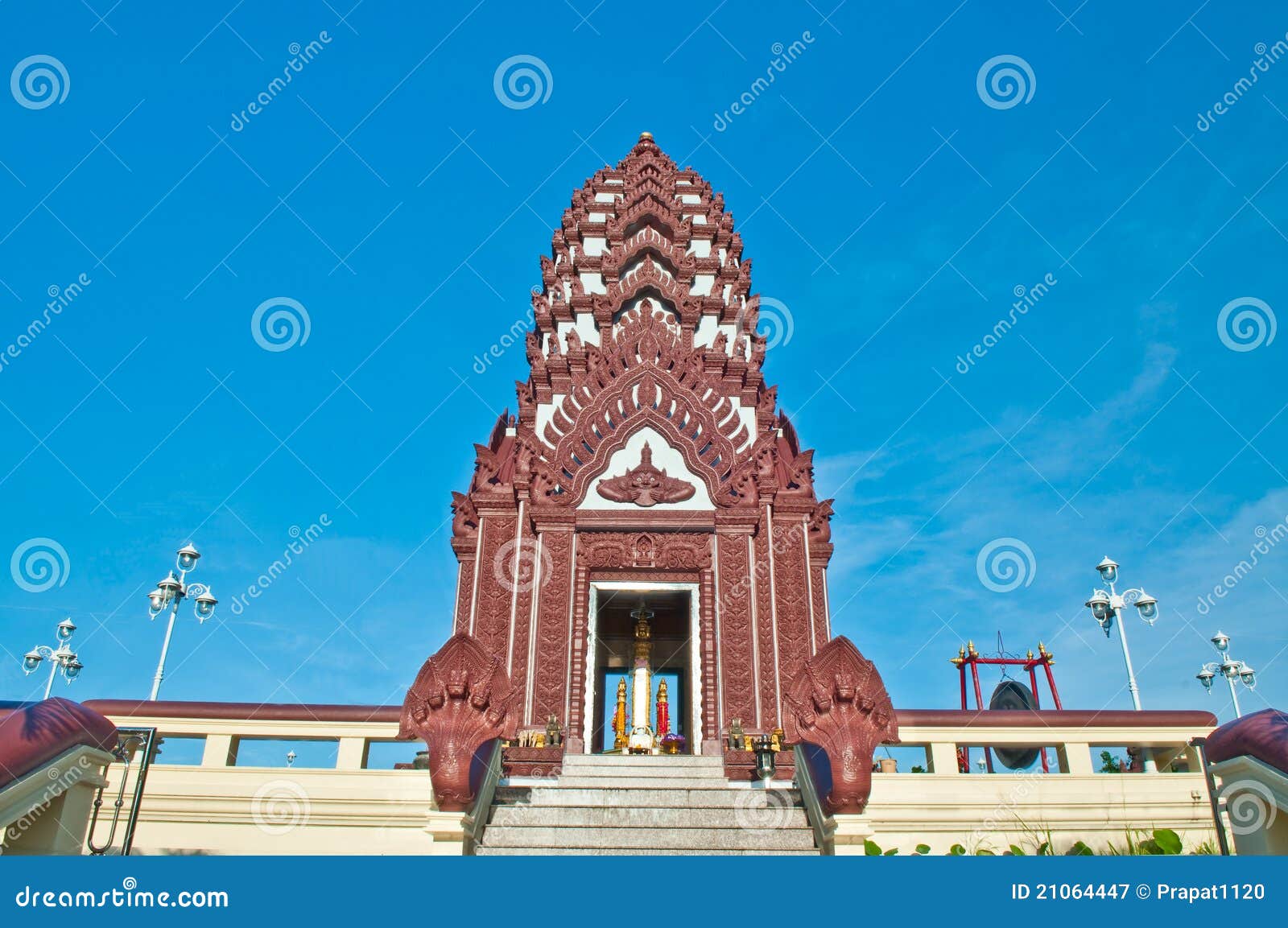 Red Pagoda stock image. Image of pagoda, travel, landscape - 21064447