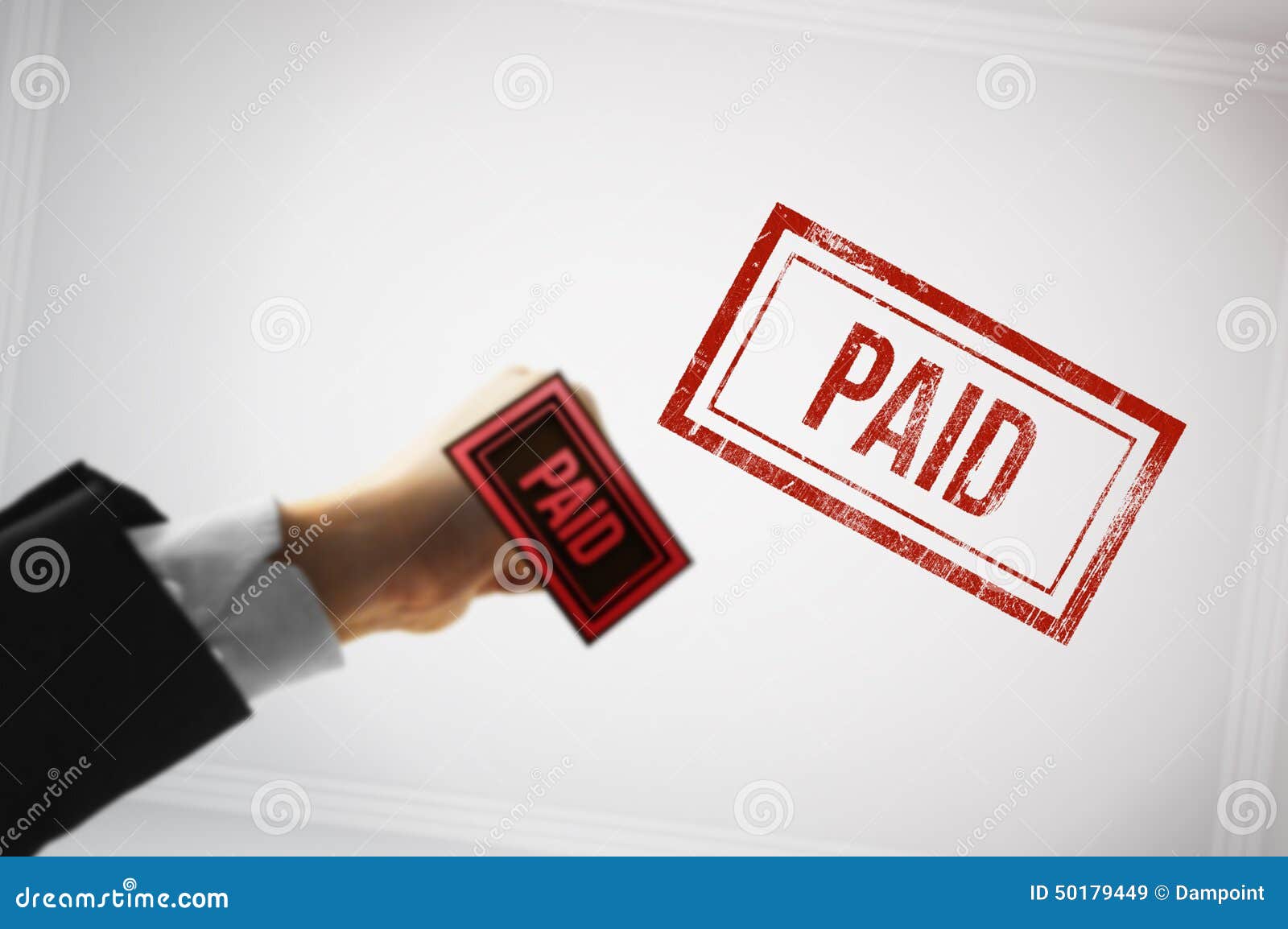 Red Paid stamp stock image. Image of reward, communication - 50179449