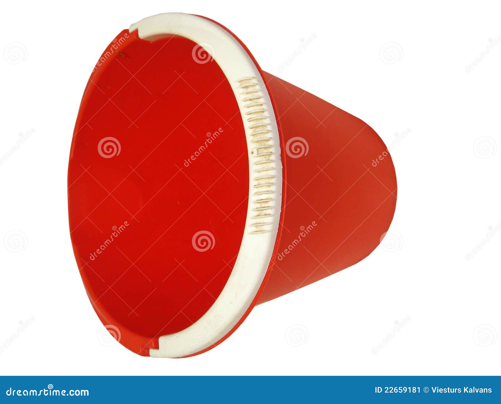 Red pail stock image. Image of empty, handle, pail, plastic - 22659181