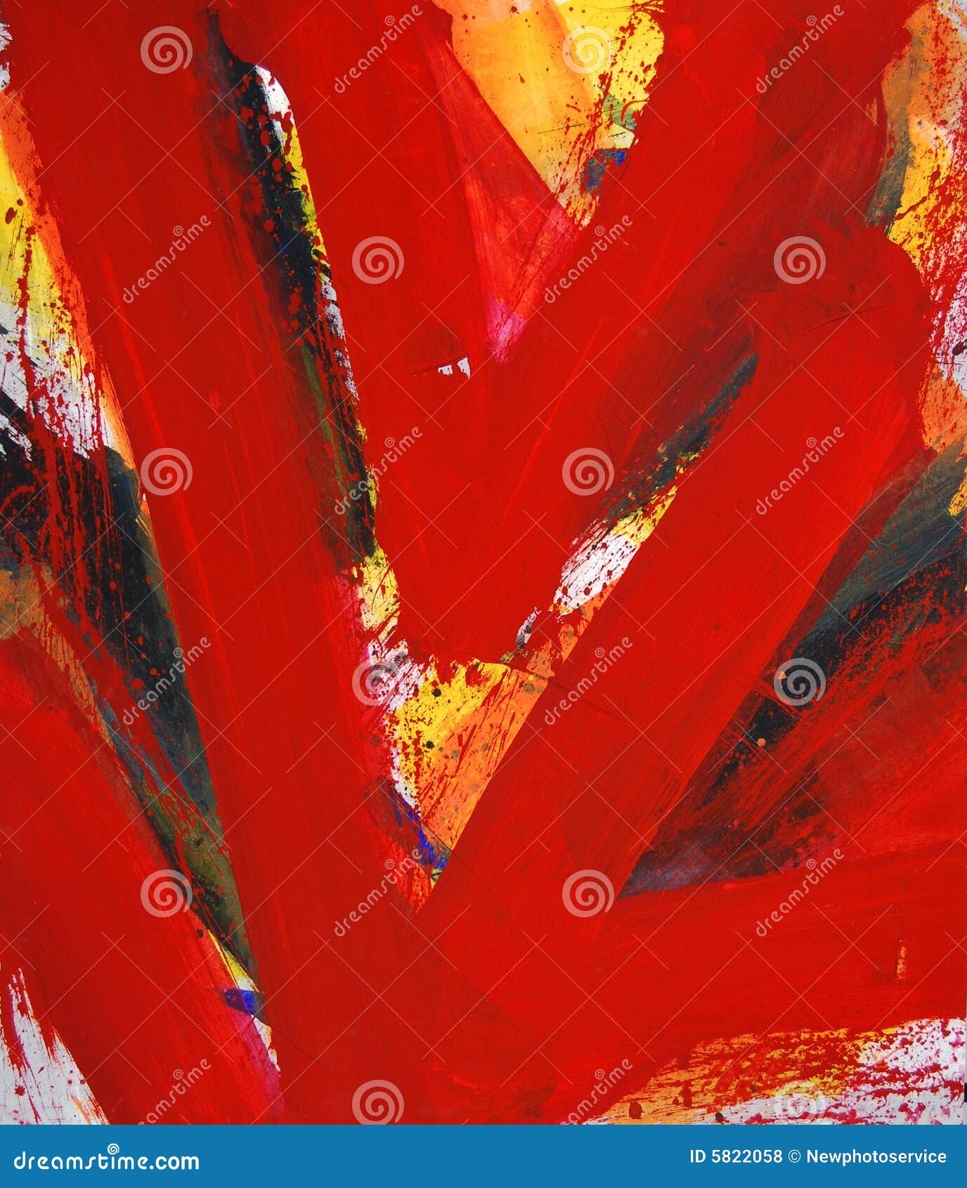 Red paint stock photo. Image of brush, fantasy, creativity - 5822058