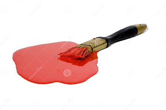 Red paint stock image. Image of interior, glossy, bucket - 8713713